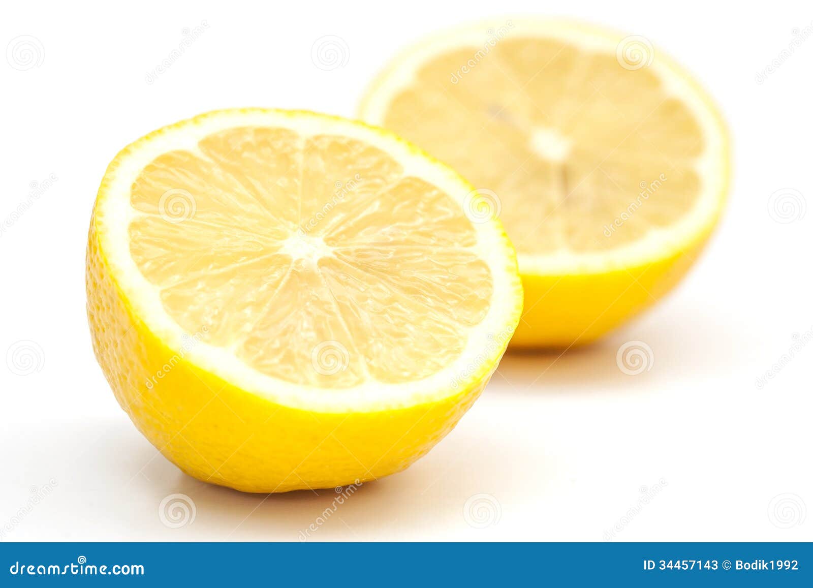 Two Halves of Lemon Isolated Stock Image - Image of slice, breakfast ...