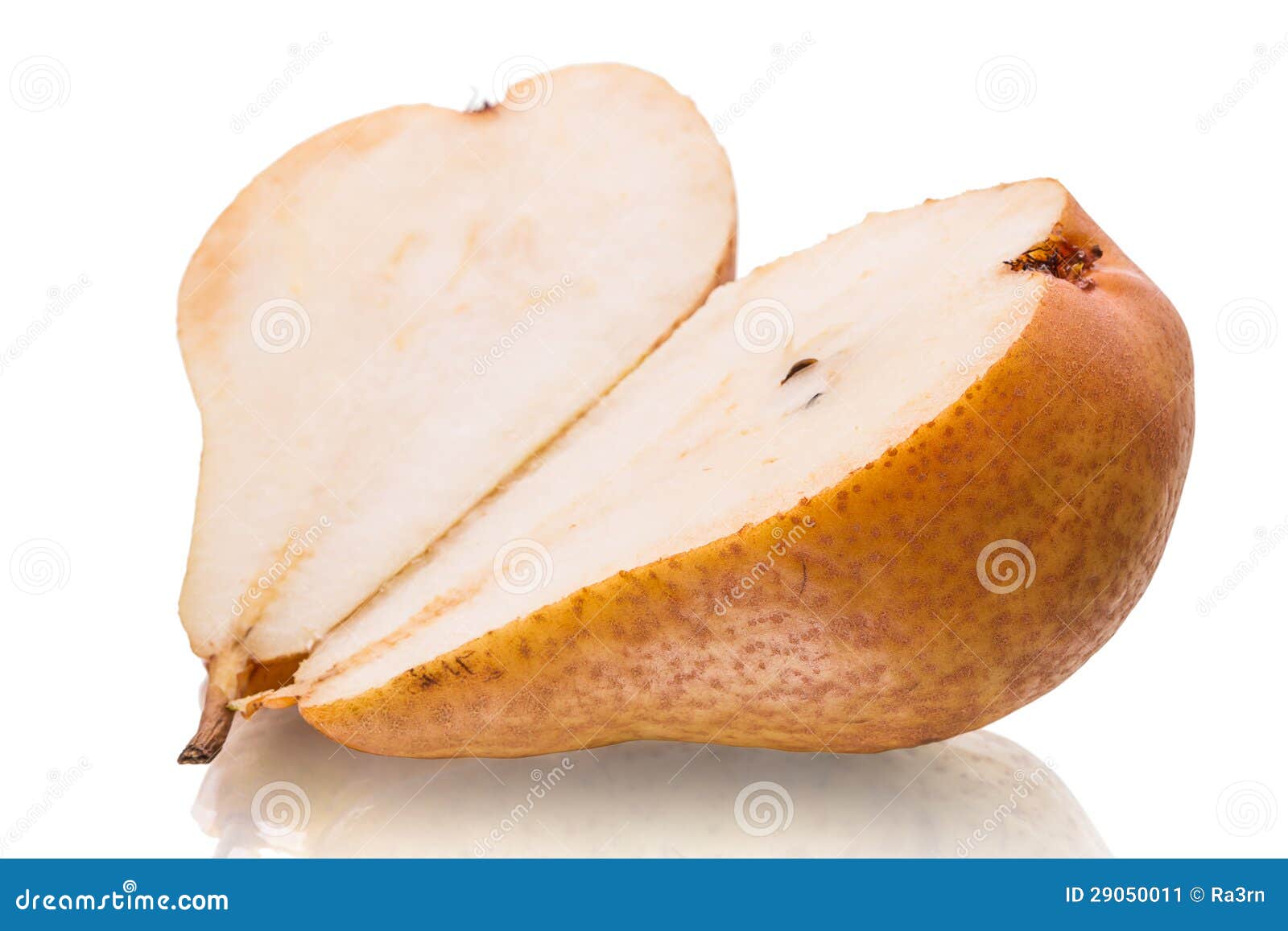 Two halves of pear stock image. Image of halves, full - 29050011