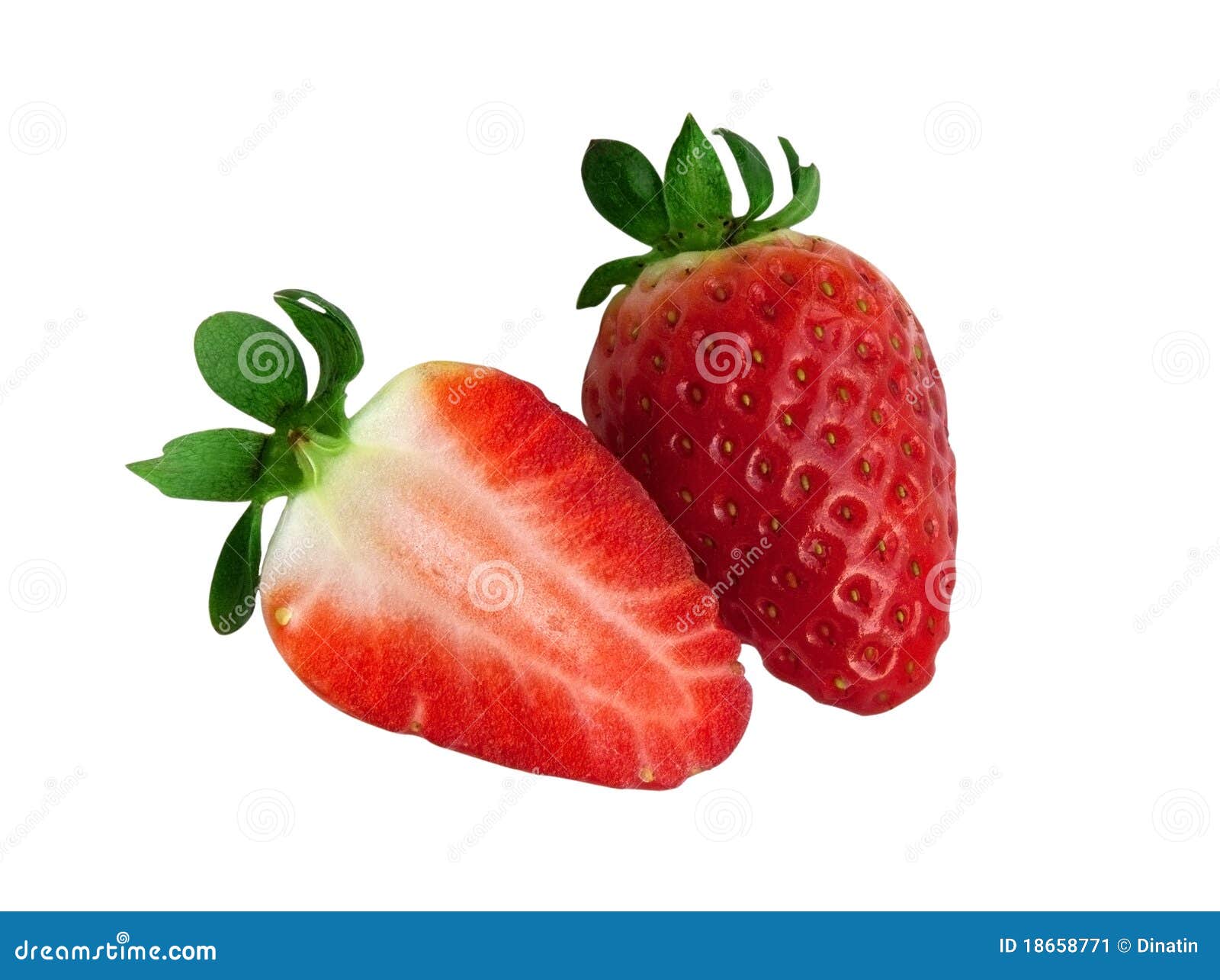 Two Halves of a Strawberry stock image. Image of berries - 18658771