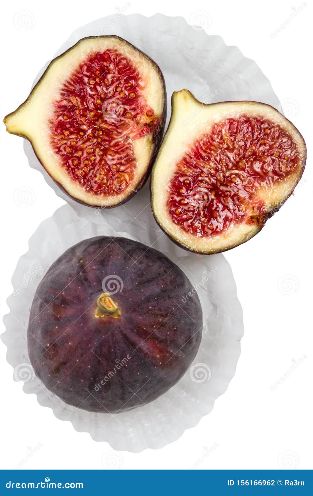 Two halves and a whole fig stock photo. Image of healthy - 156166962