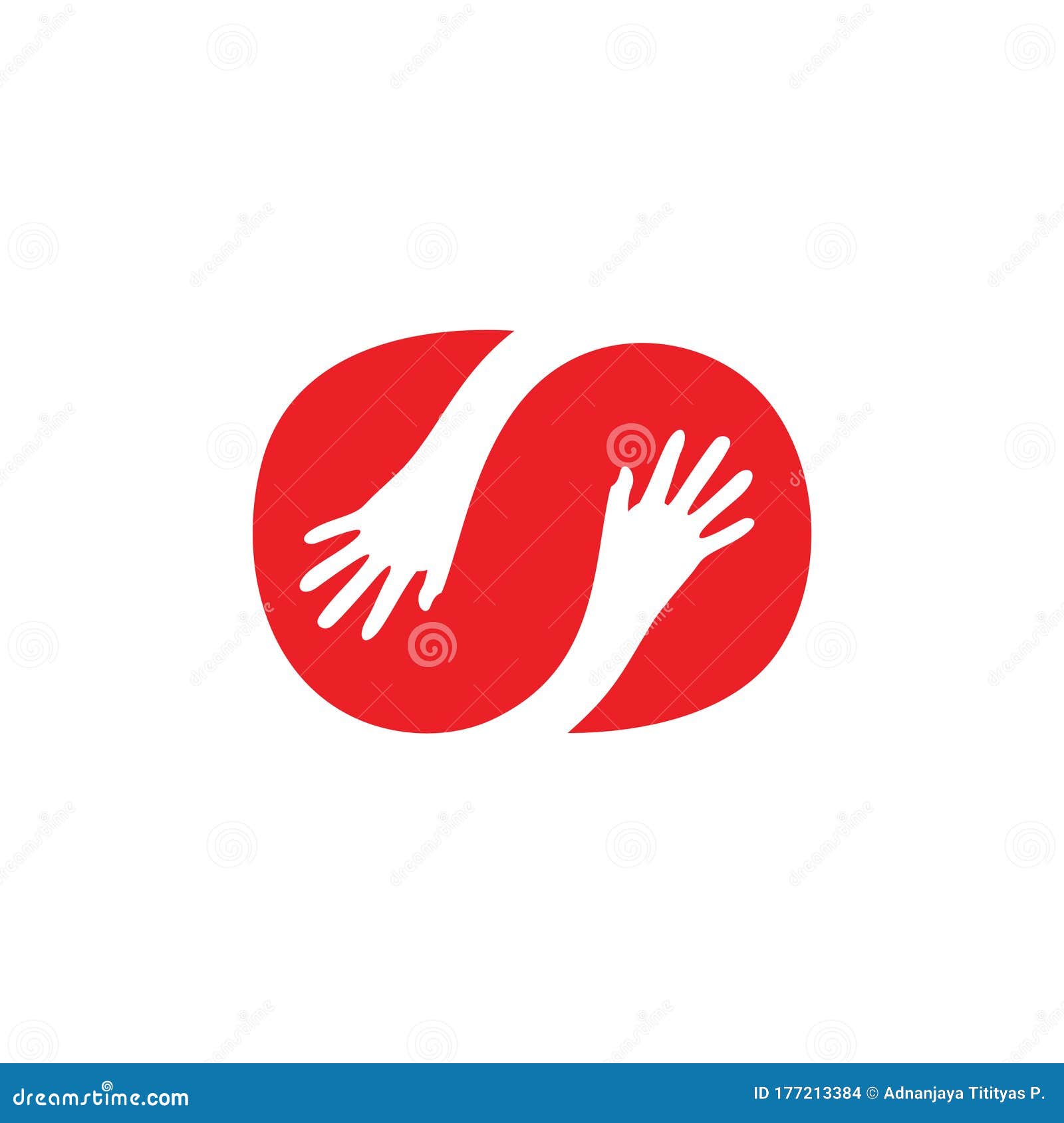 Two Hand Care Motion Design Logo Vector Stock Vector - Illustration of ...