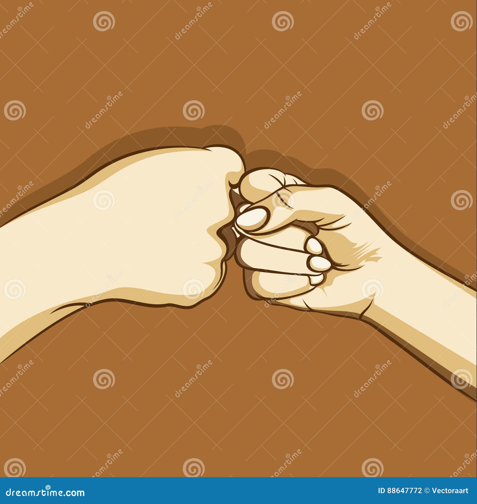 Two Hand Fist Bumping Design Stock Vector - Illustration of fist, help ...