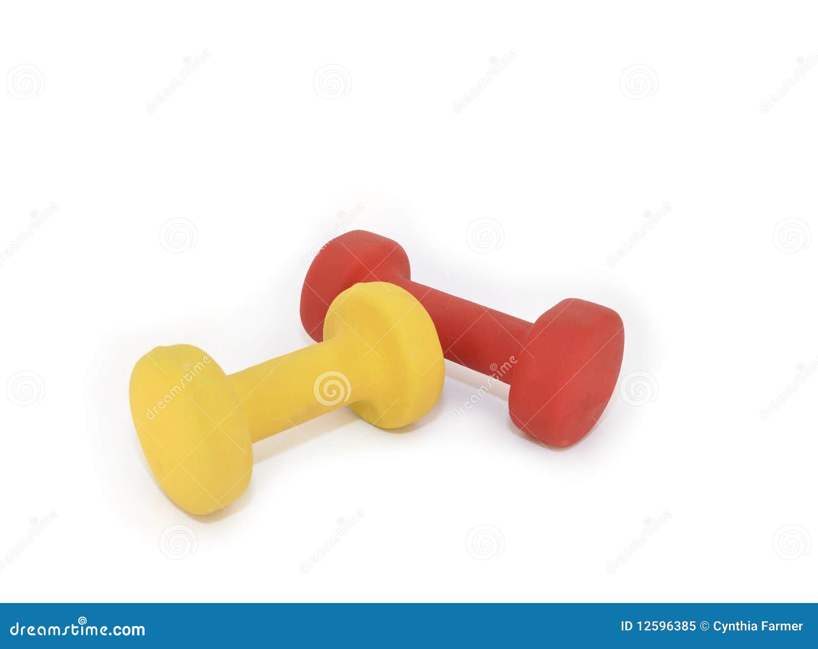 Two hand held weights stock image. Image of background - 12596385