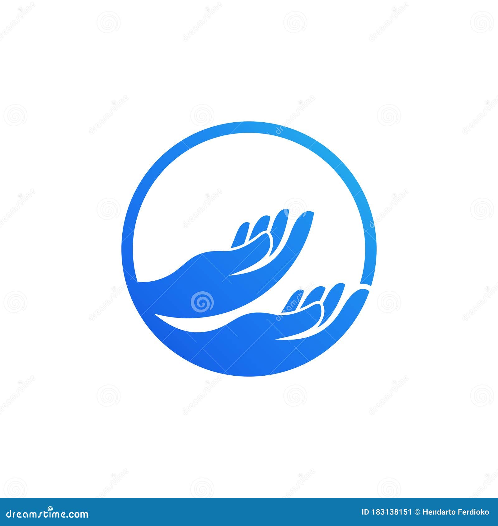 Two Hand Logo Design Vector Graphic Icon Stock Vector - Illustration of ...