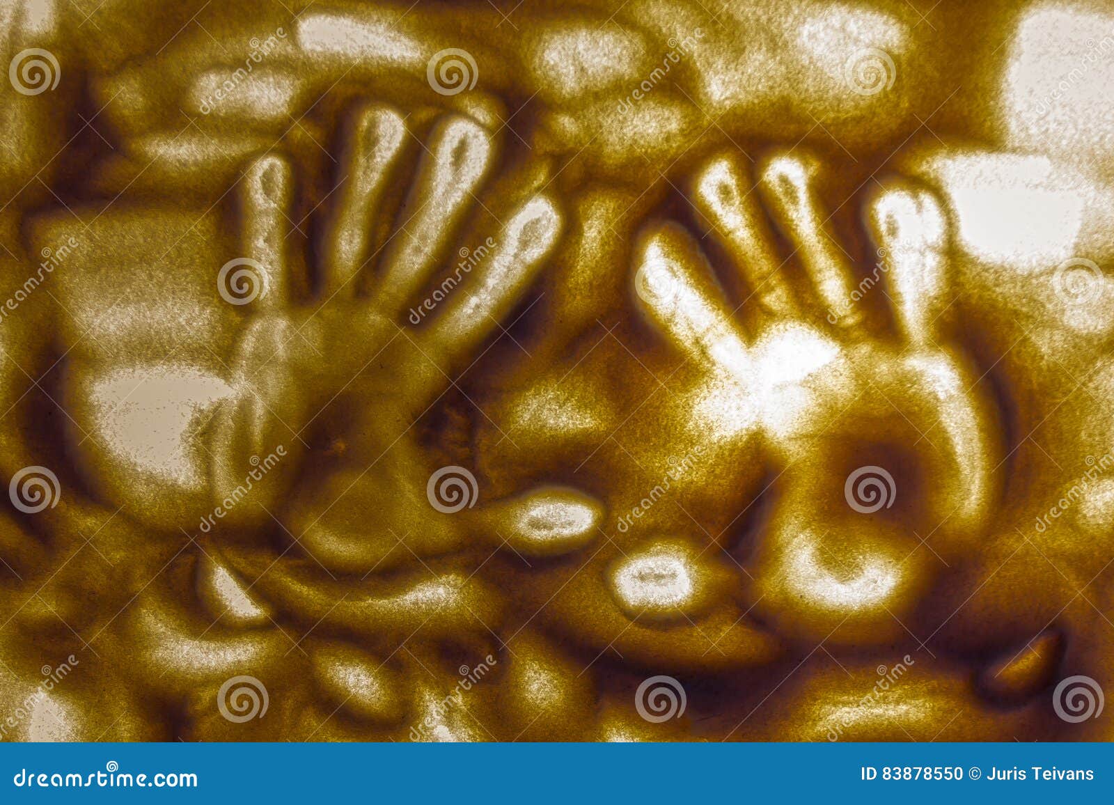 Two hand print stock photo. Image of drawing, handprints - 83878550