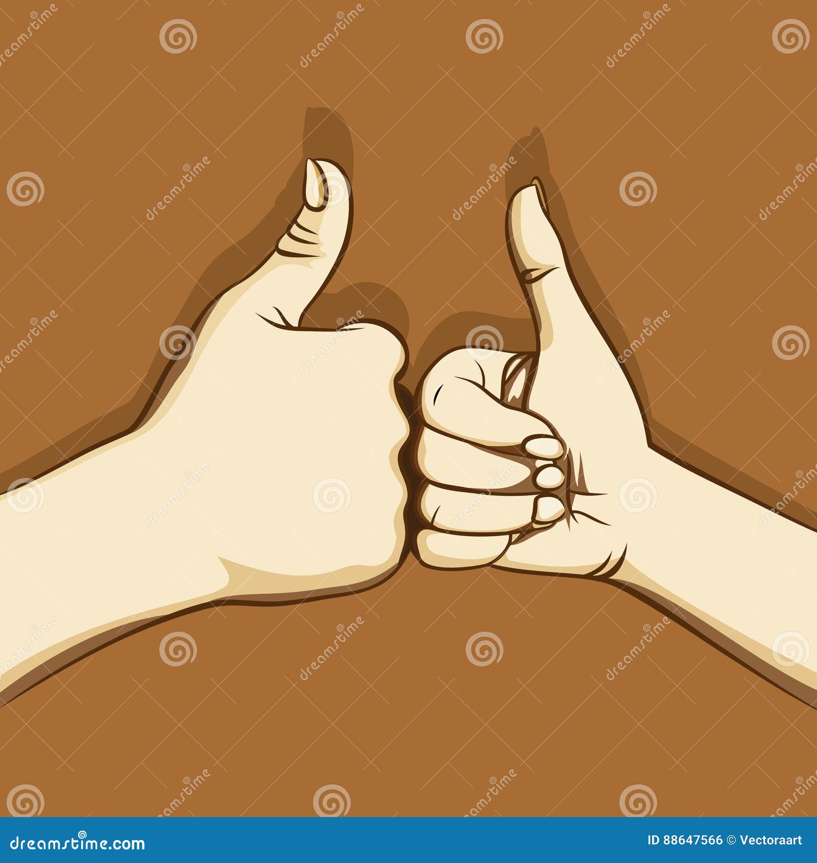 Two hand thumbs up design stock vector. Illustration of icon - 88647566