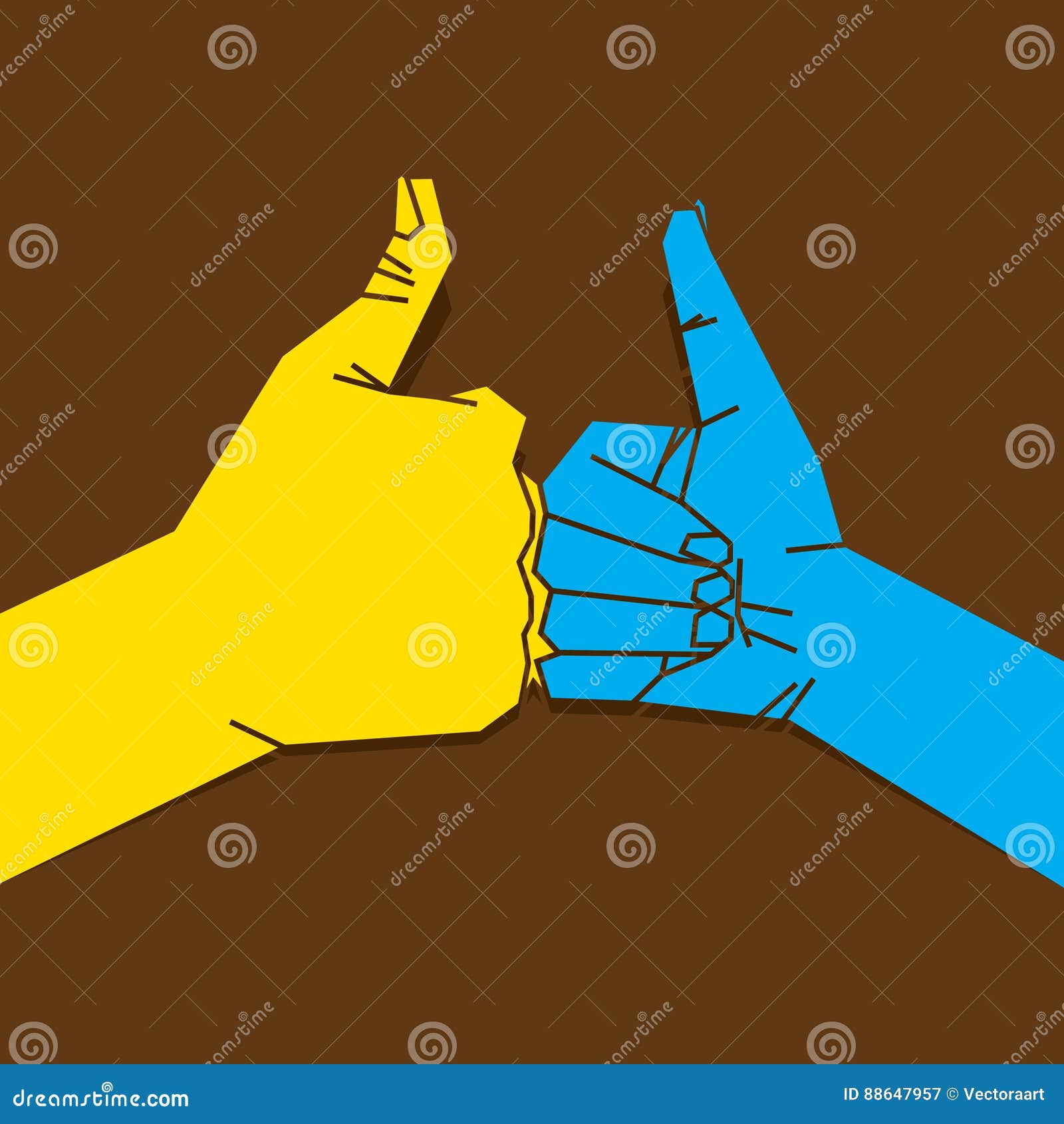 Two hand thumbs up design stock vector. Illustration of icon - 88647957