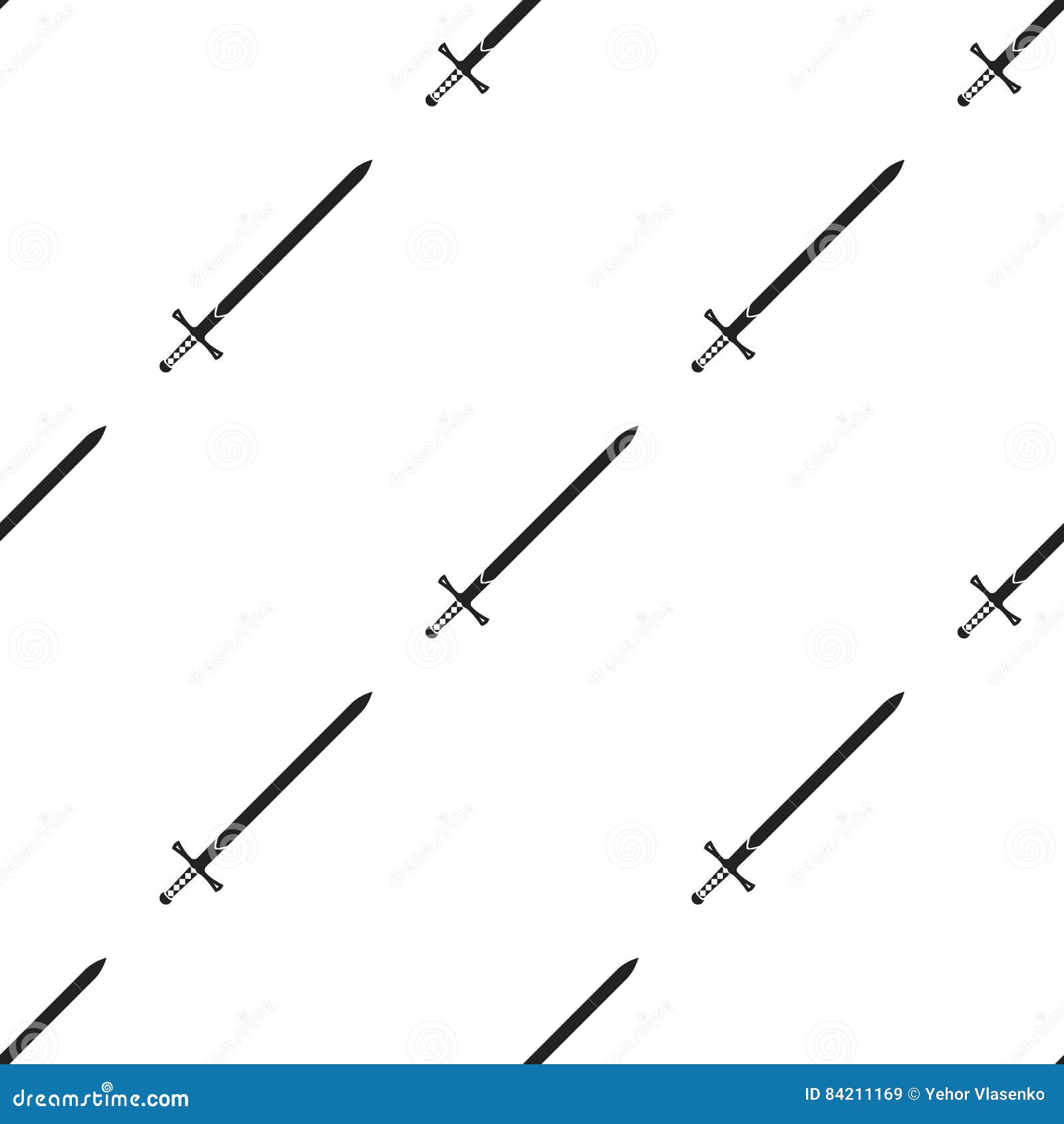 Two-handed Sword Icon in Black Style Isolated on White Background ...