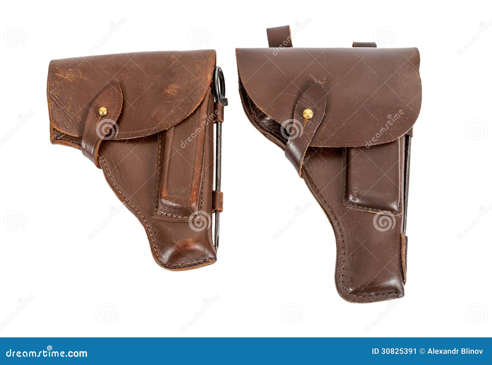 Two handgun holsters stock image. Image of officer, defense - 30825391