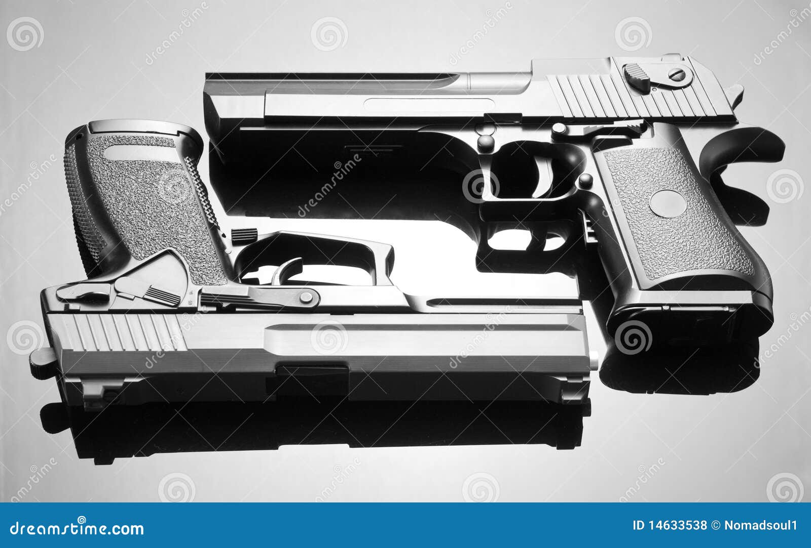 Two handguns stock photo. Image of double, pistol, handle - 14633538