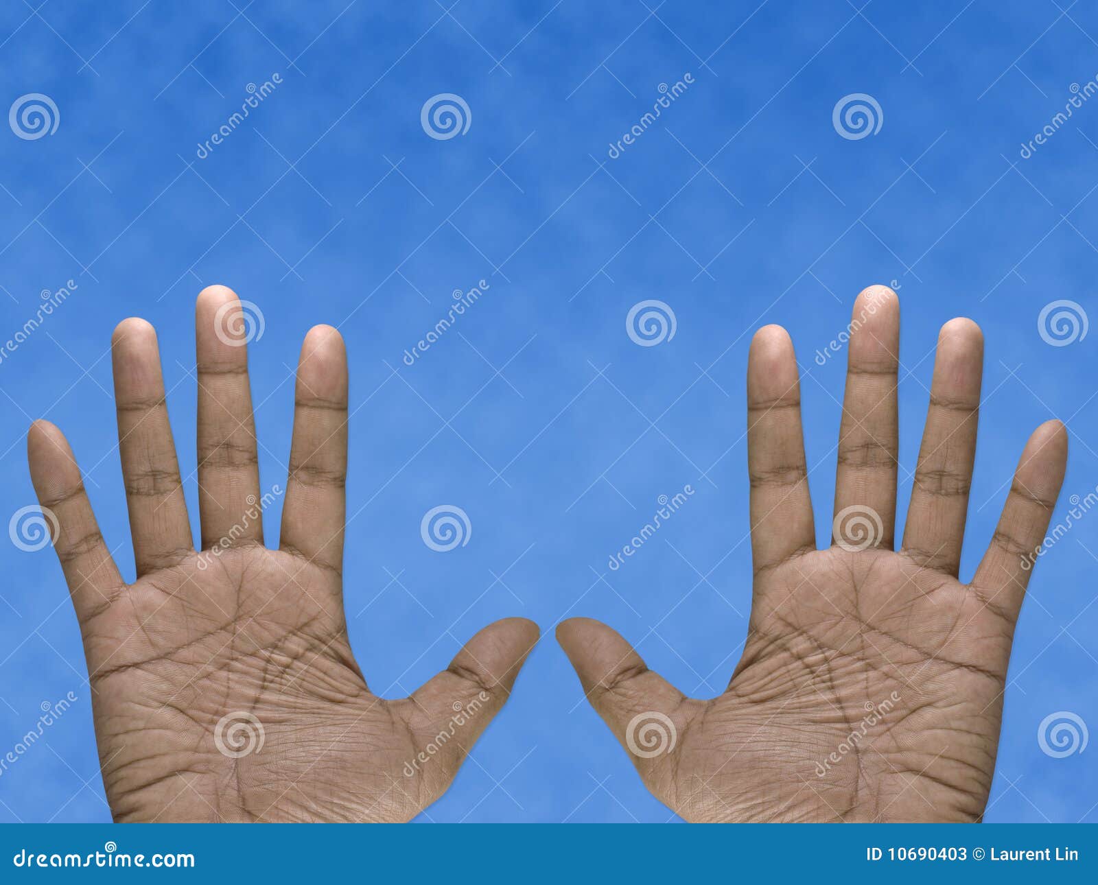 Two Hands stock image. Image of background, blue, hand - 10690403