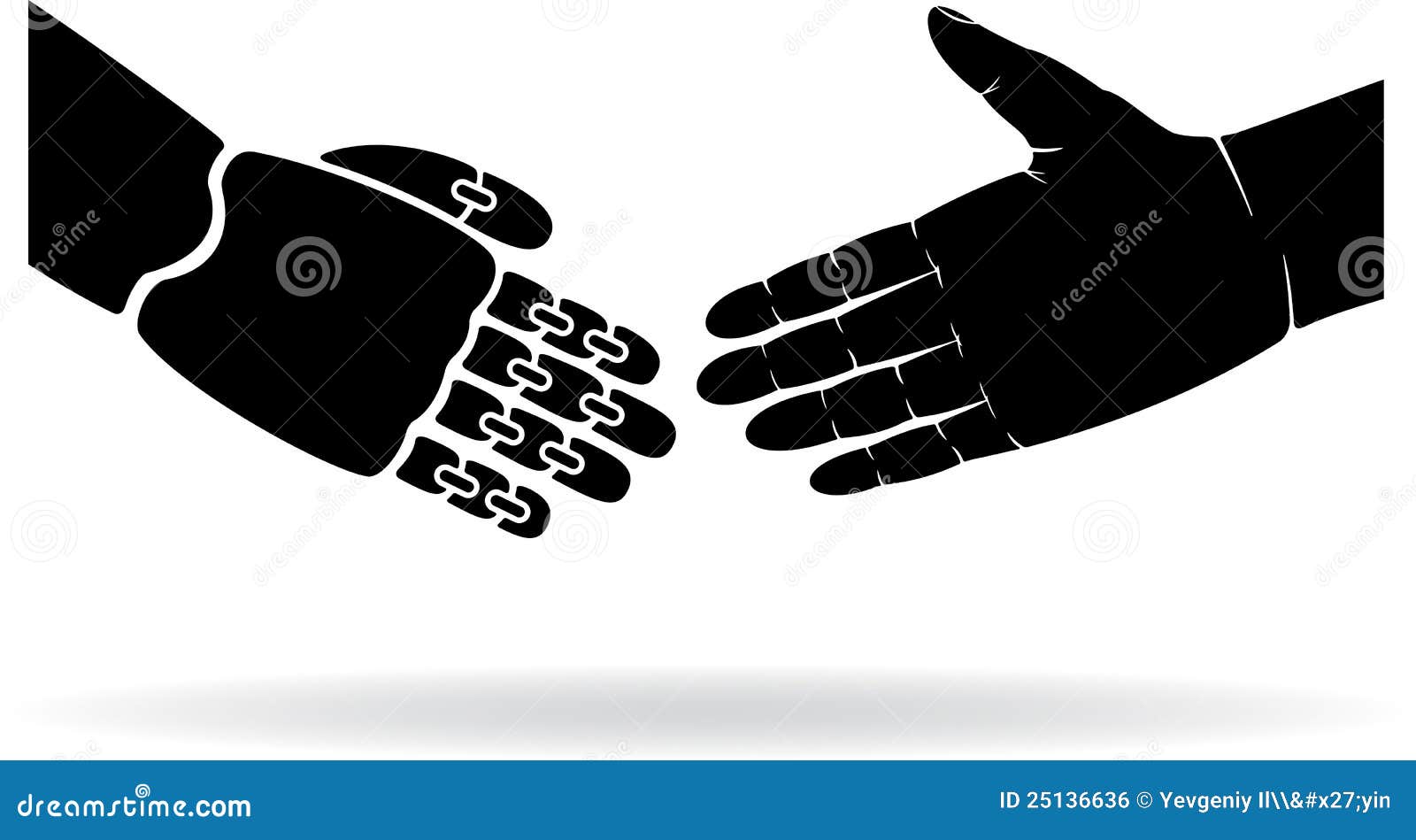 Two Hands stock vector. Illustration of handclasp, handshake - 25136636