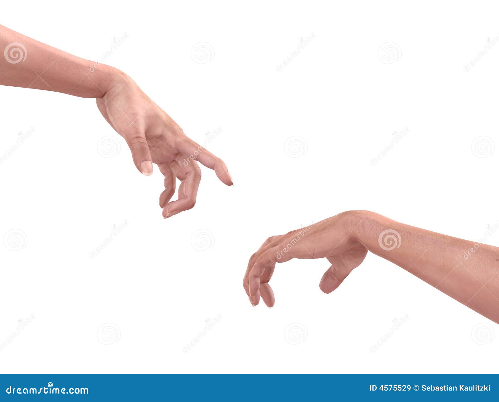 Two hands stock illustration. Illustration of fellowship - 4575529