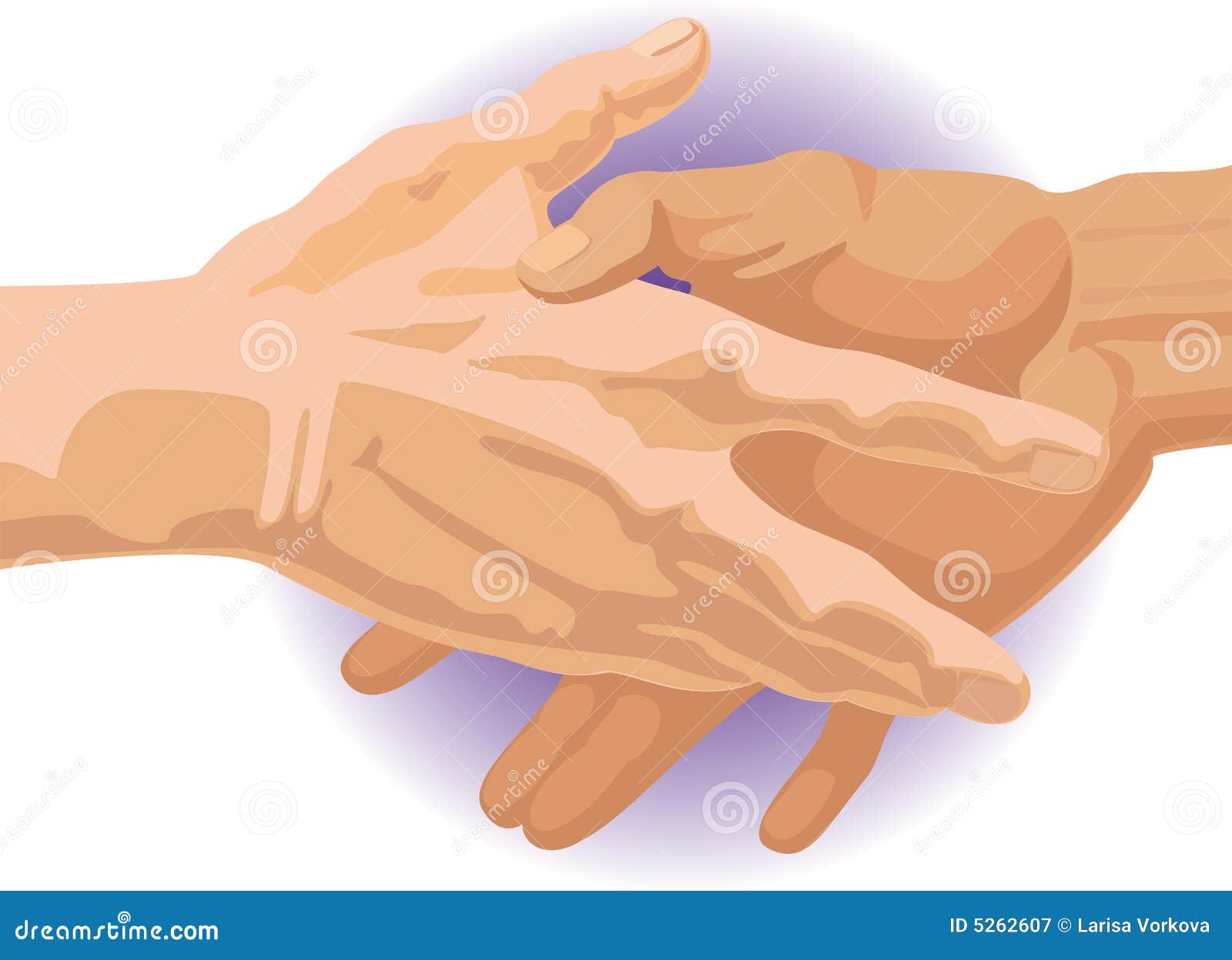 Two hands. stock vector. Illustration of human, commerce - 5262607