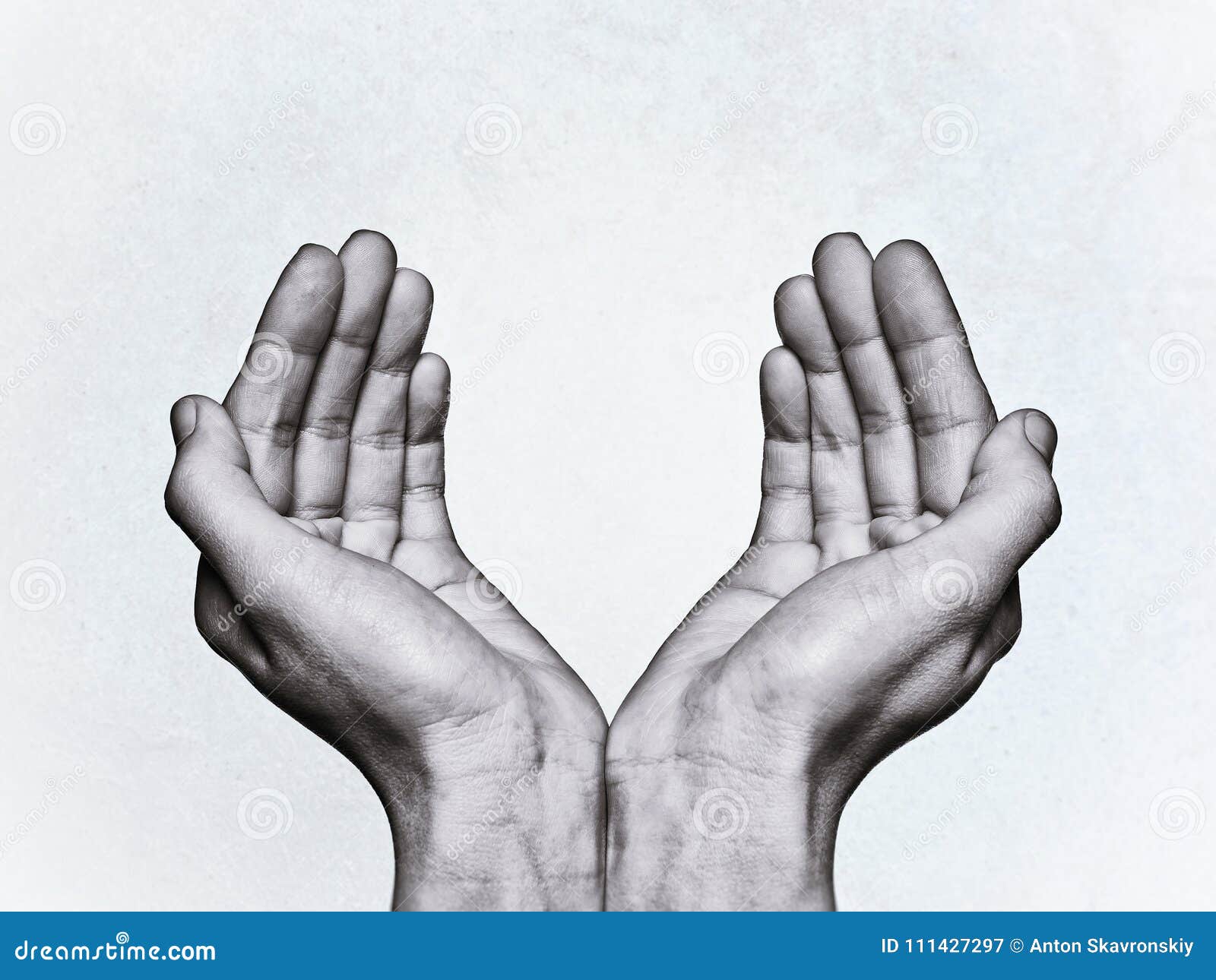 Two hands ask for help. stock image. Image of giving - 111427297