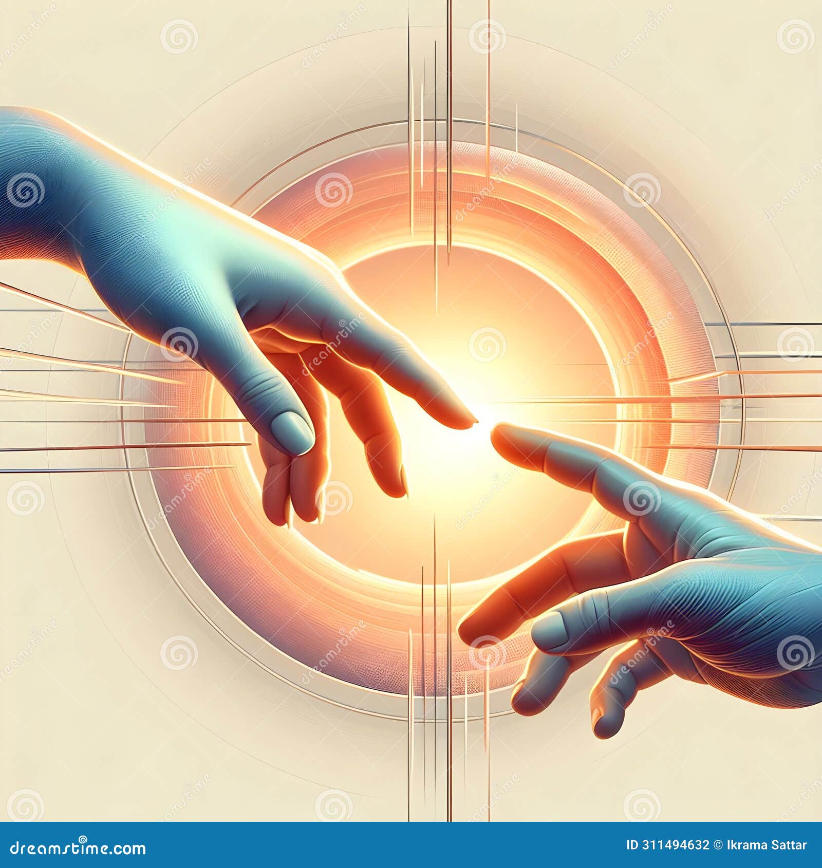 Two Hands Better Than One, Unity is Strength Stock Illustration ...