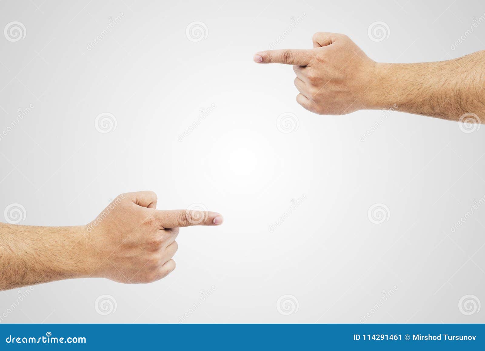Two Hands Blaming and Pointing at Each Other Stock Image - Image of ...