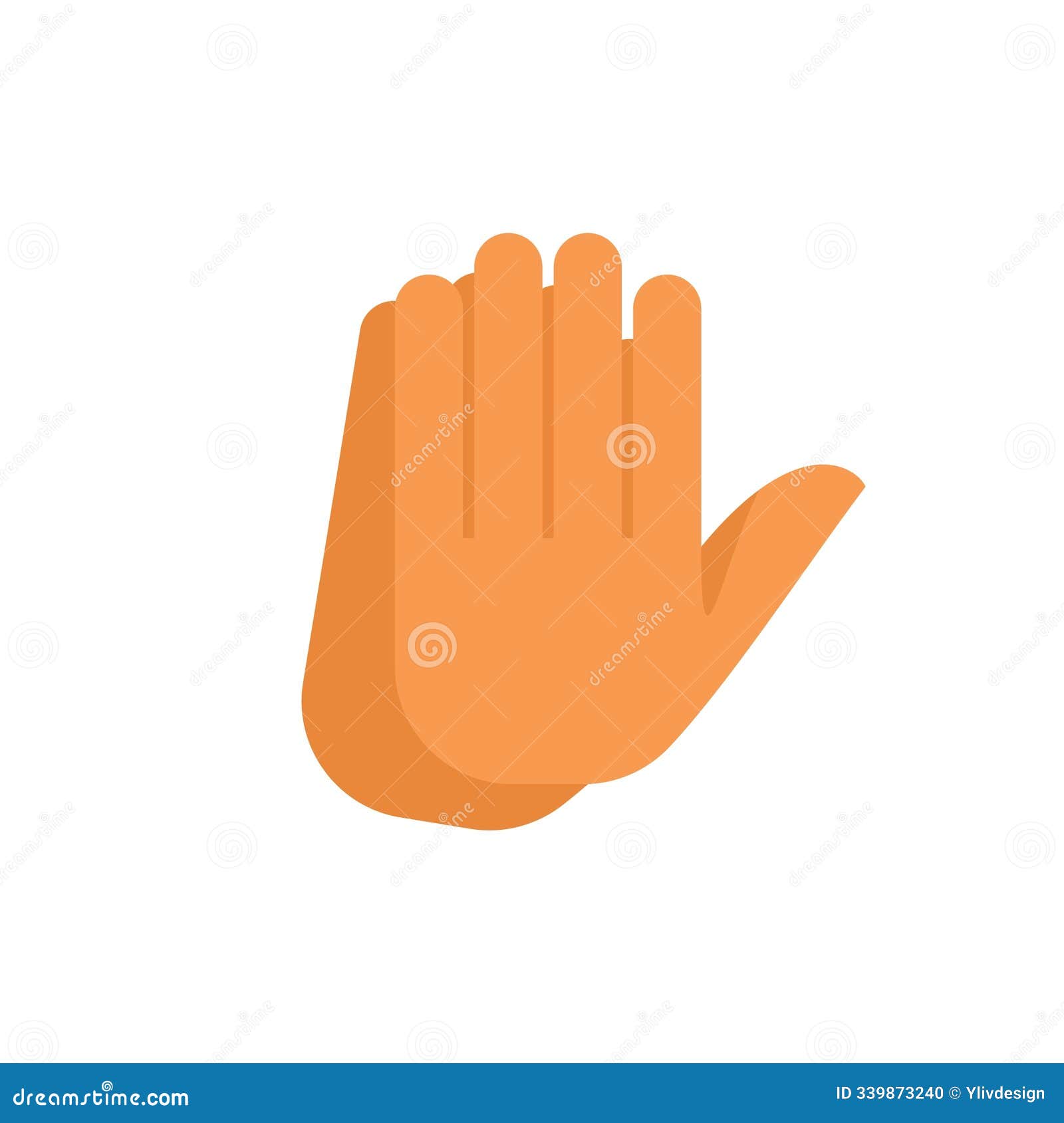 Two Hands Clapping Making Sound with Fingers Spread Open Stock ...