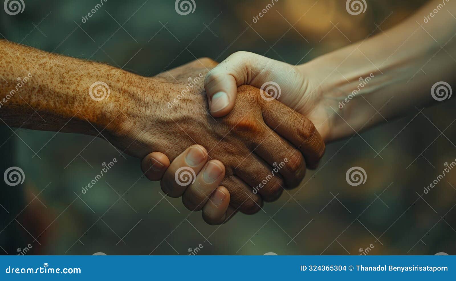 Two Hands Clasped in a Firm Handshak Stock Illustration - Illustration ...