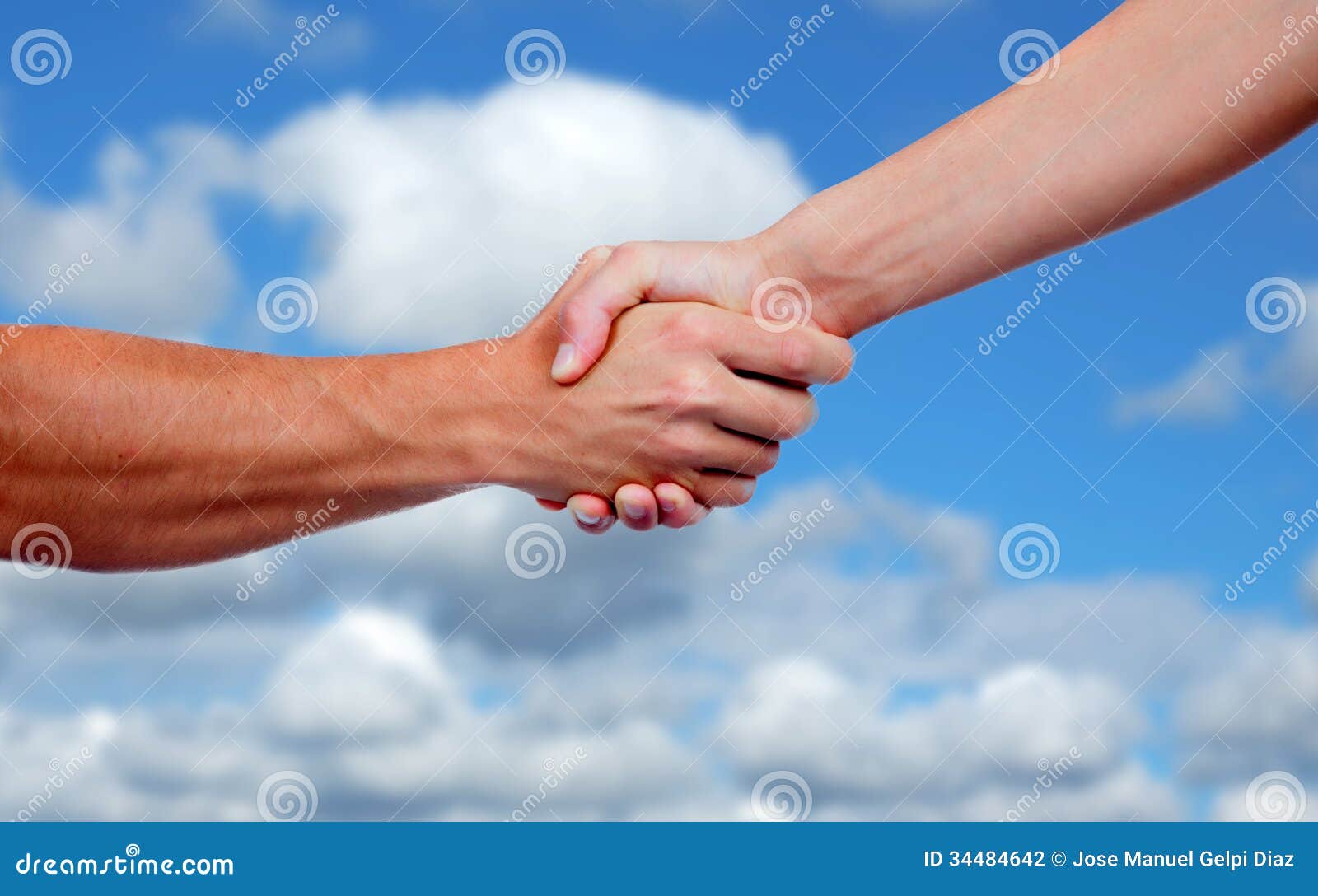 Clasping Hands Together