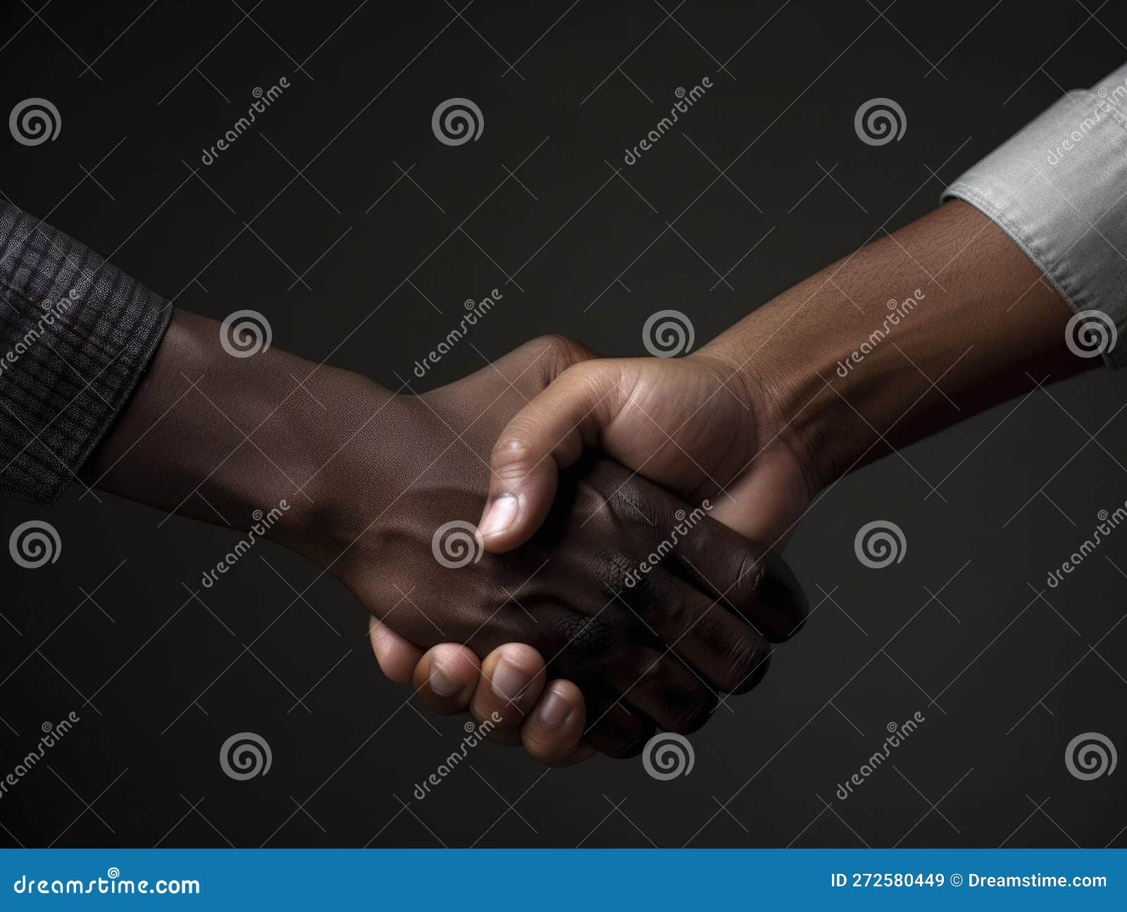 Two Hands Clasped Together in a Handshake of Mutual Gain. AI Generation ...