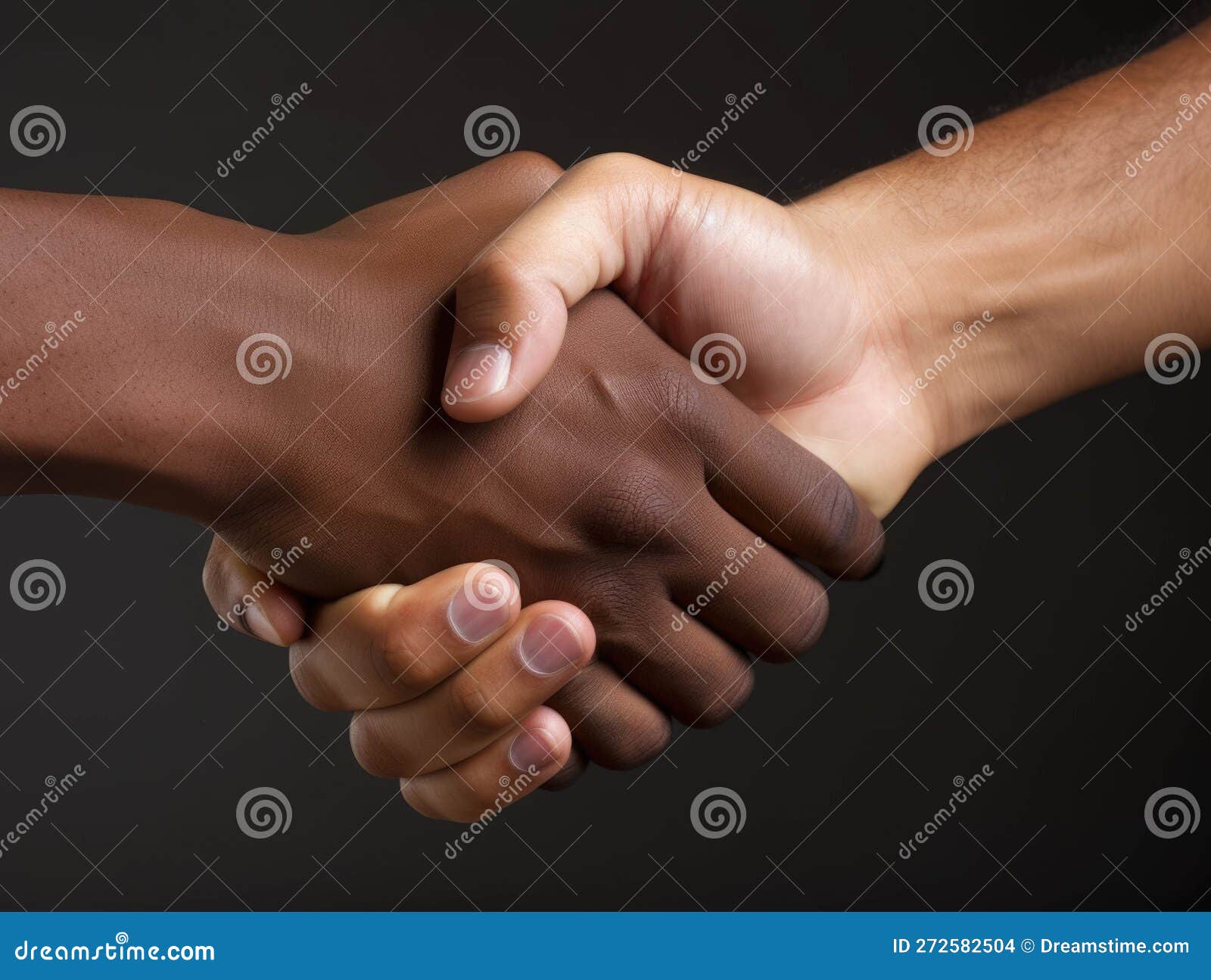 Two Hands Clasped Together In A Handshake Of Mutual Gain. AI Generation ...