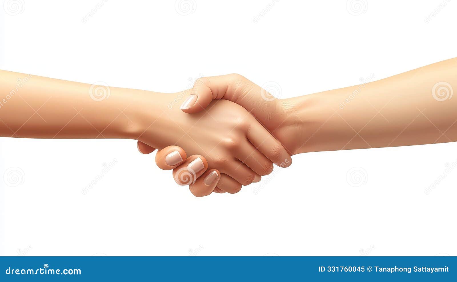 Two Hands Clasped Together in a Handshake Symbolizing Agreement ...