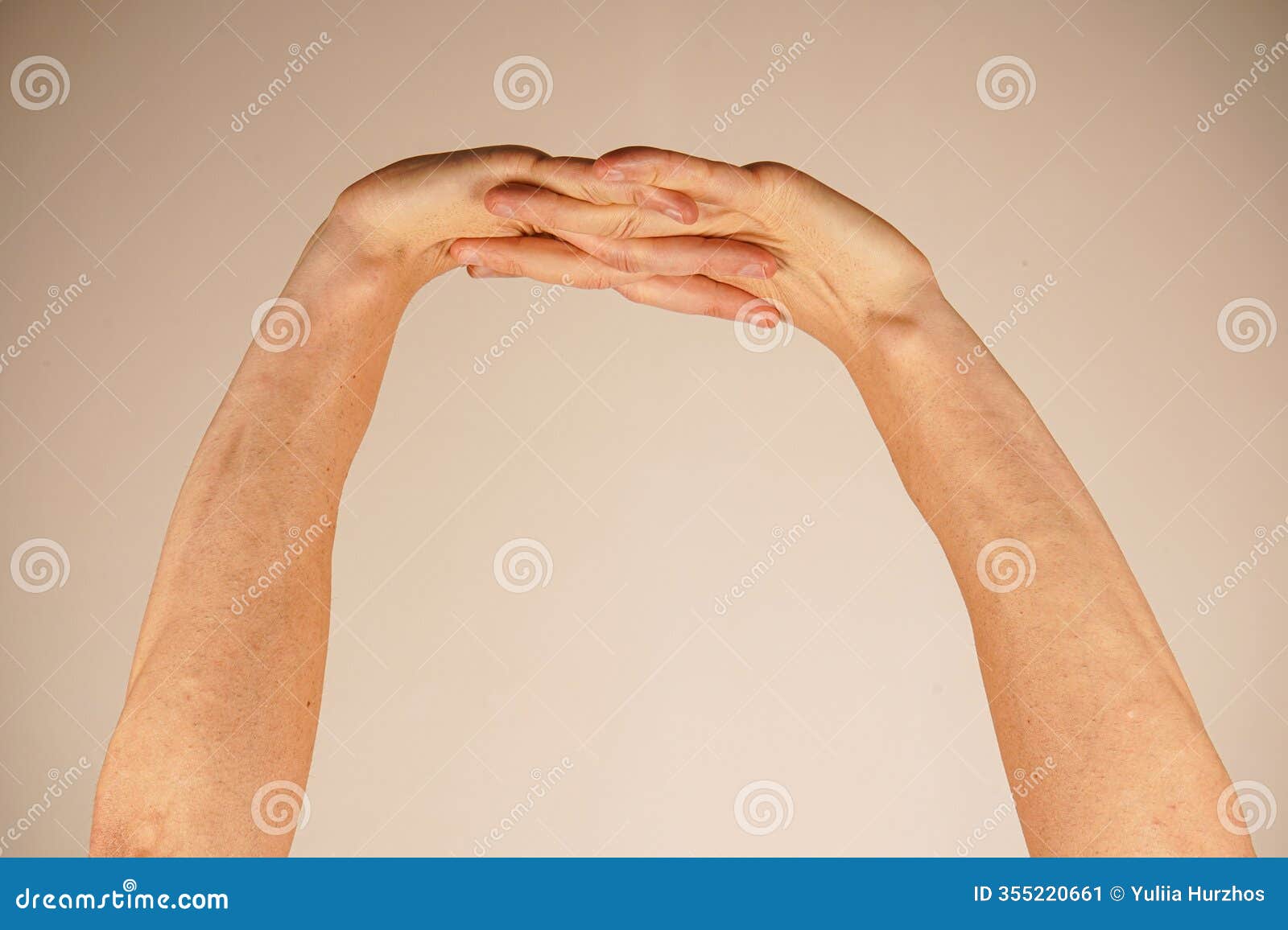 Two Hands Clasped Together, Symbolizing Unity and Connection, Set ...