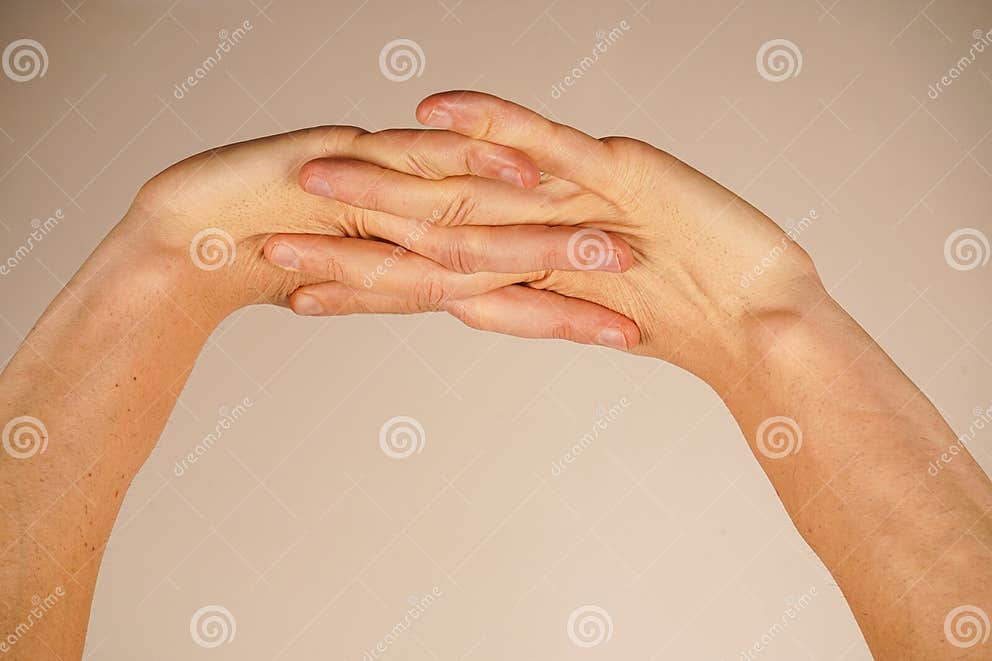 Two Hands Clasped Together, Symbolizing Unity and Connection, Set ...