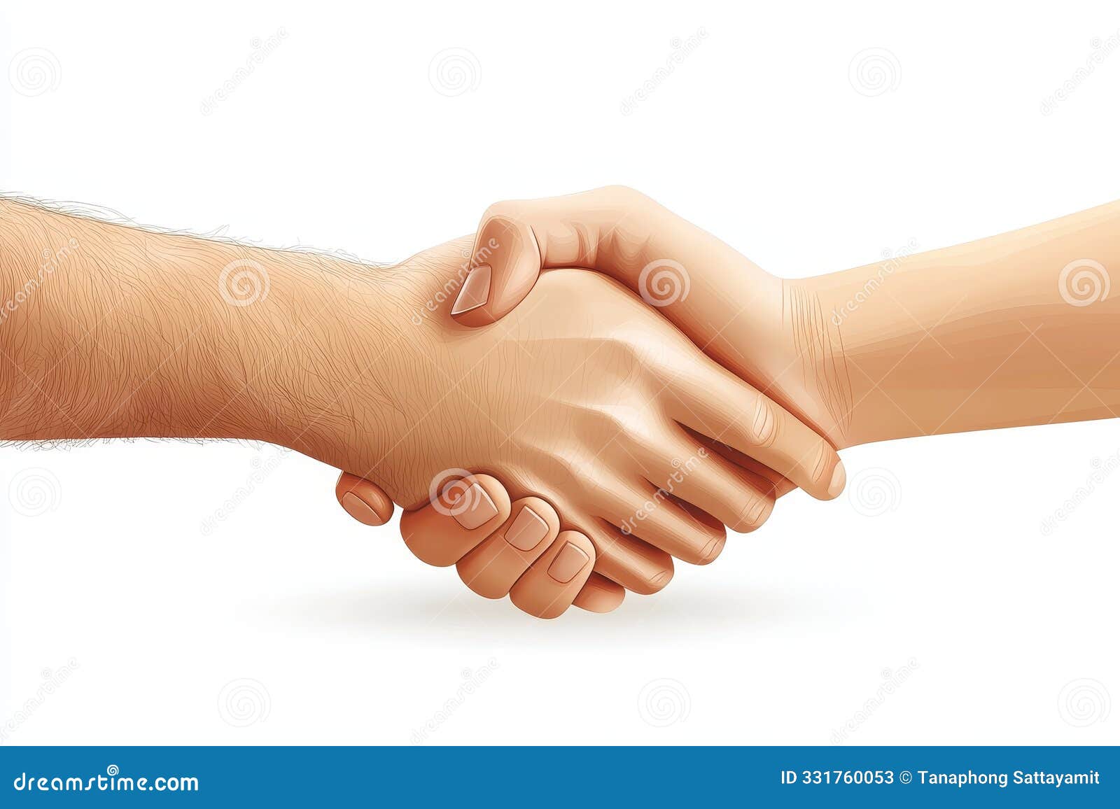 Two Hands Clasping in a Handshake Symbolizing Trust Collaboration ...