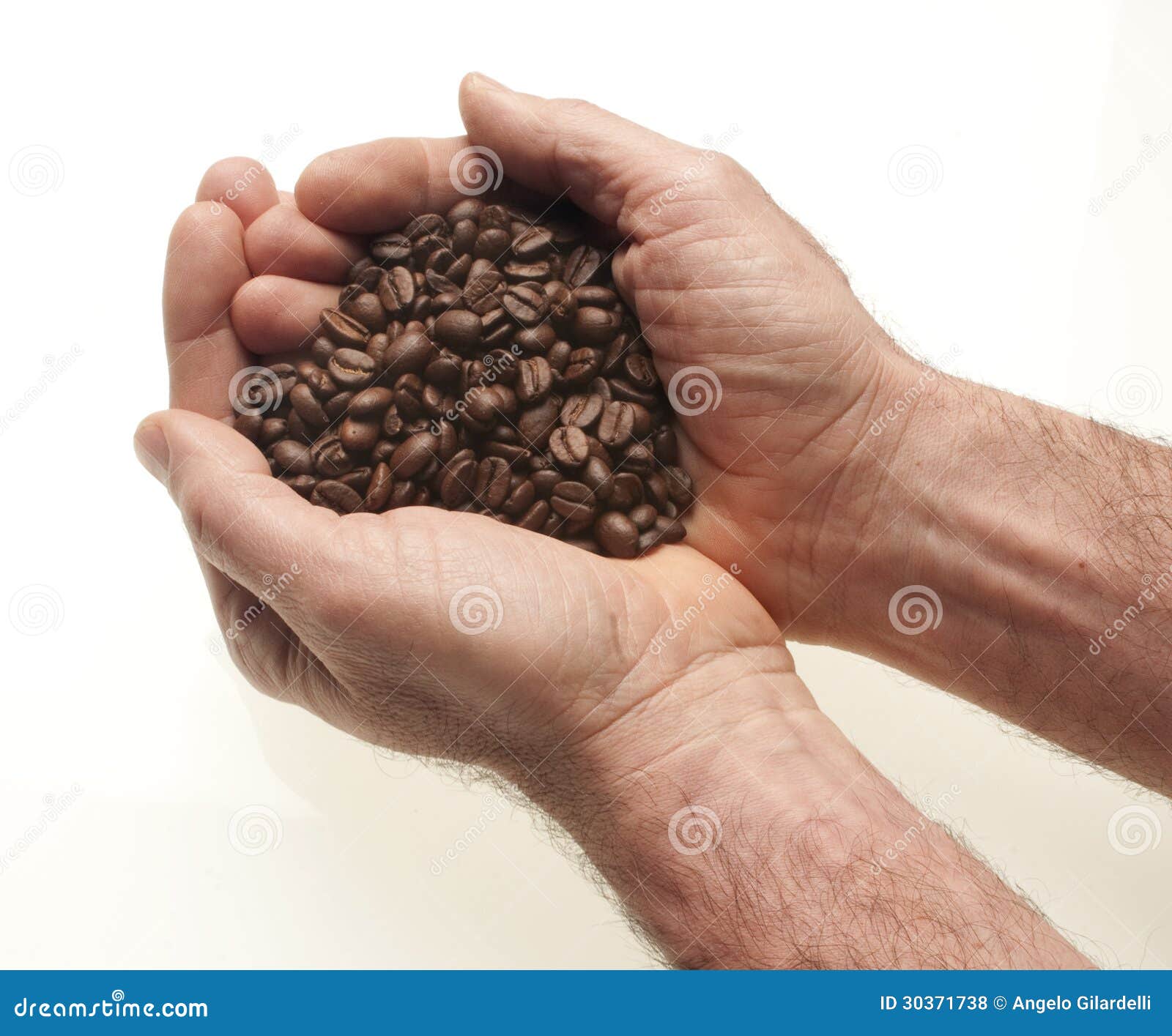 Two hands with coffee stock photo. Image of brown, coffee - 30371738