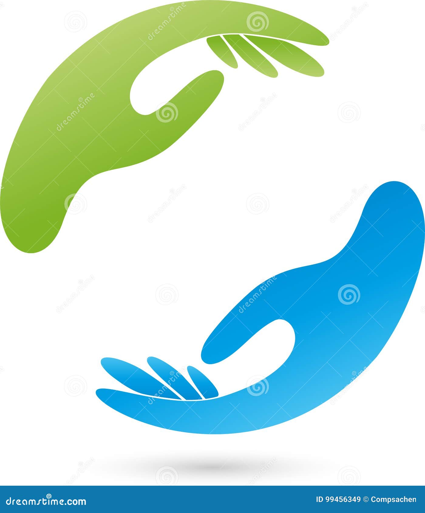 Two Hands, Hands and People Logo Stock Vector - Illustration of ...