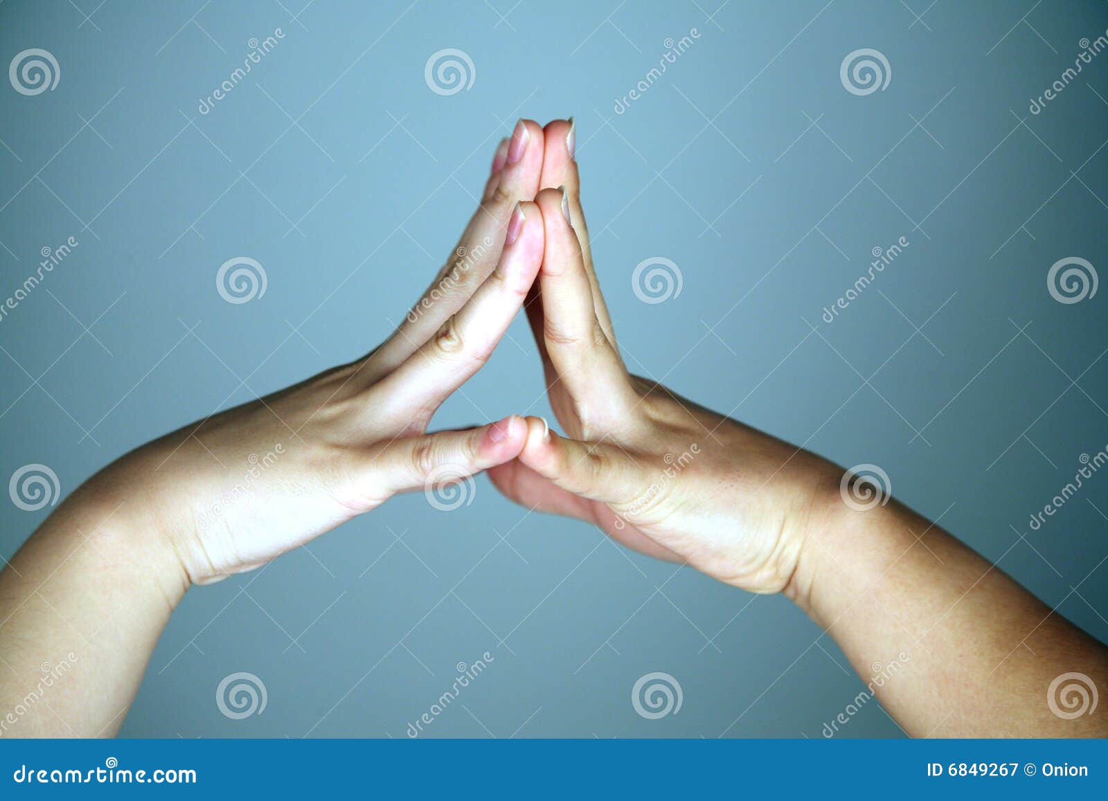 Two hands coming together stock image. Image of female - 6849267