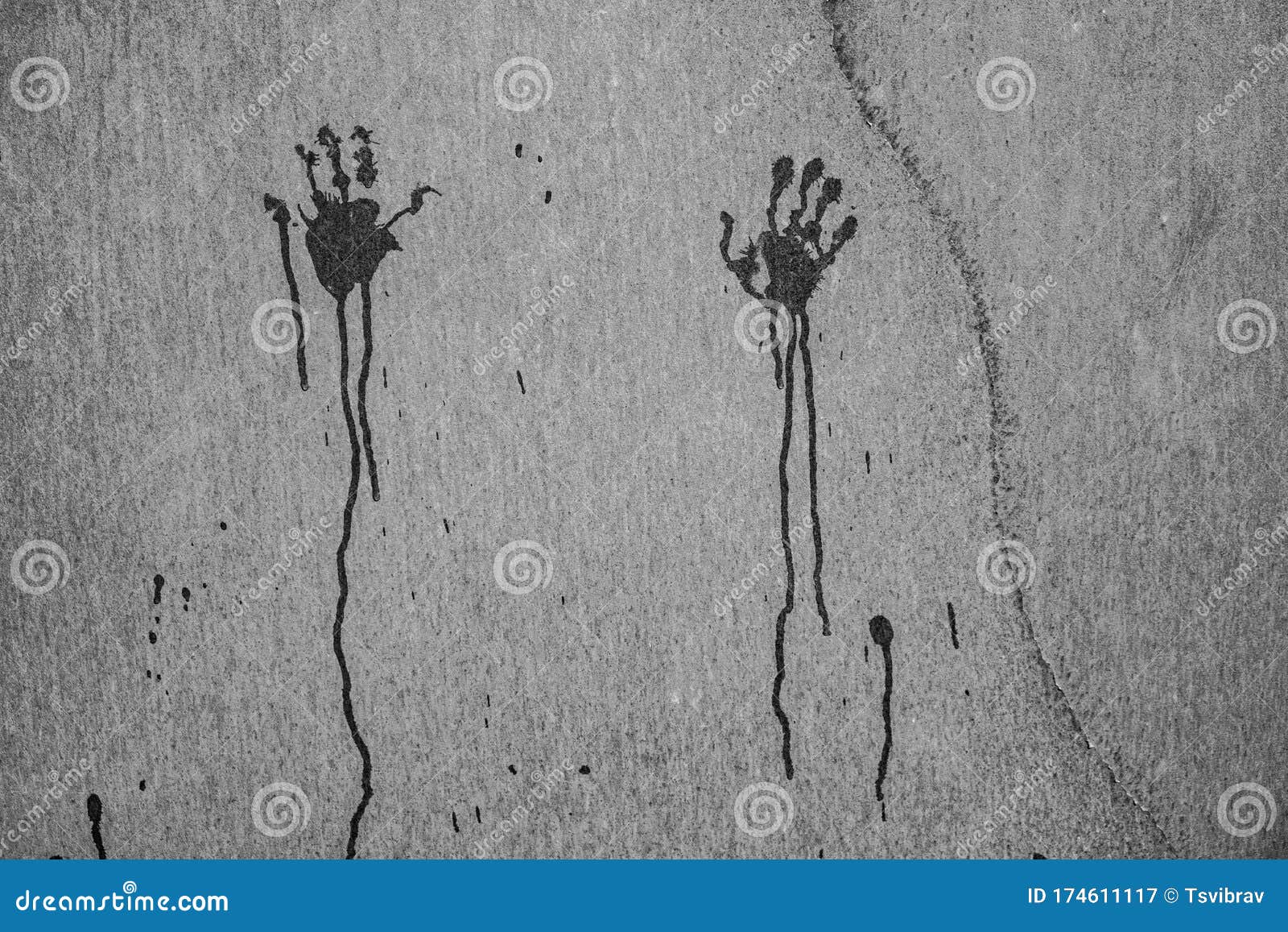 Bloody Footprint On Crime Scene Stock Photo | CartoonDealer.com #55498506
