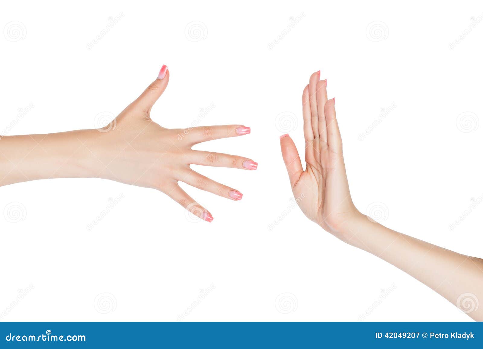 Two hands. stock image. Image of caucasian, manicure - 42049207