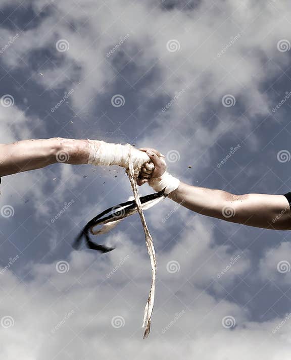 Two hands in a fight stock image. Image of muscular, exercising - 81344729