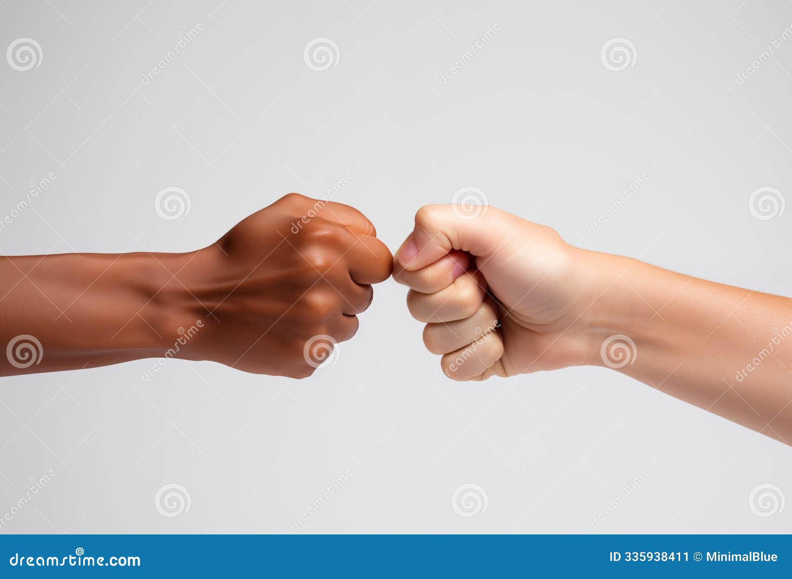 Two Hands Fist Bumping in a Gesture of Unity and Teamwork Stock ...