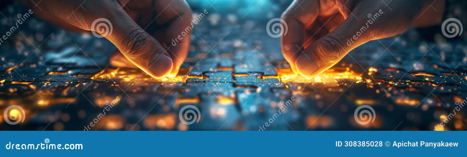 Hands Interacting with Glowing Circuit Board Technology Stock ...