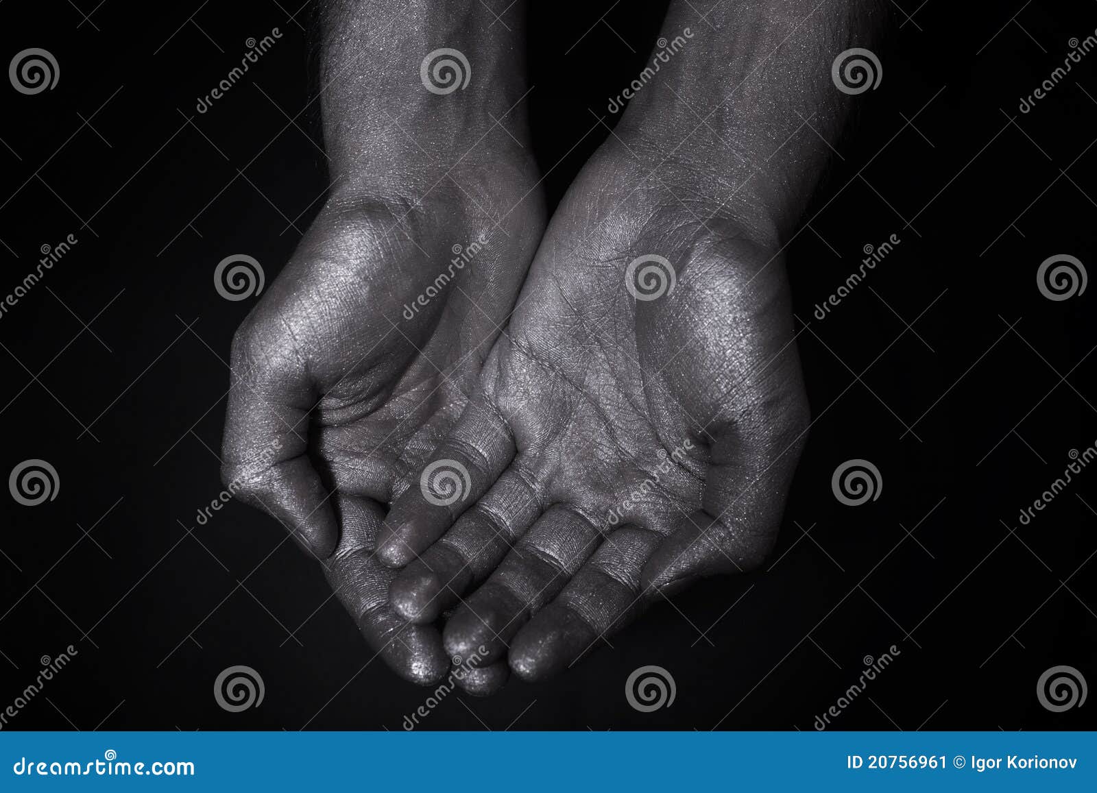 Two hands folded a handful stock image. Image of sign - 20756961