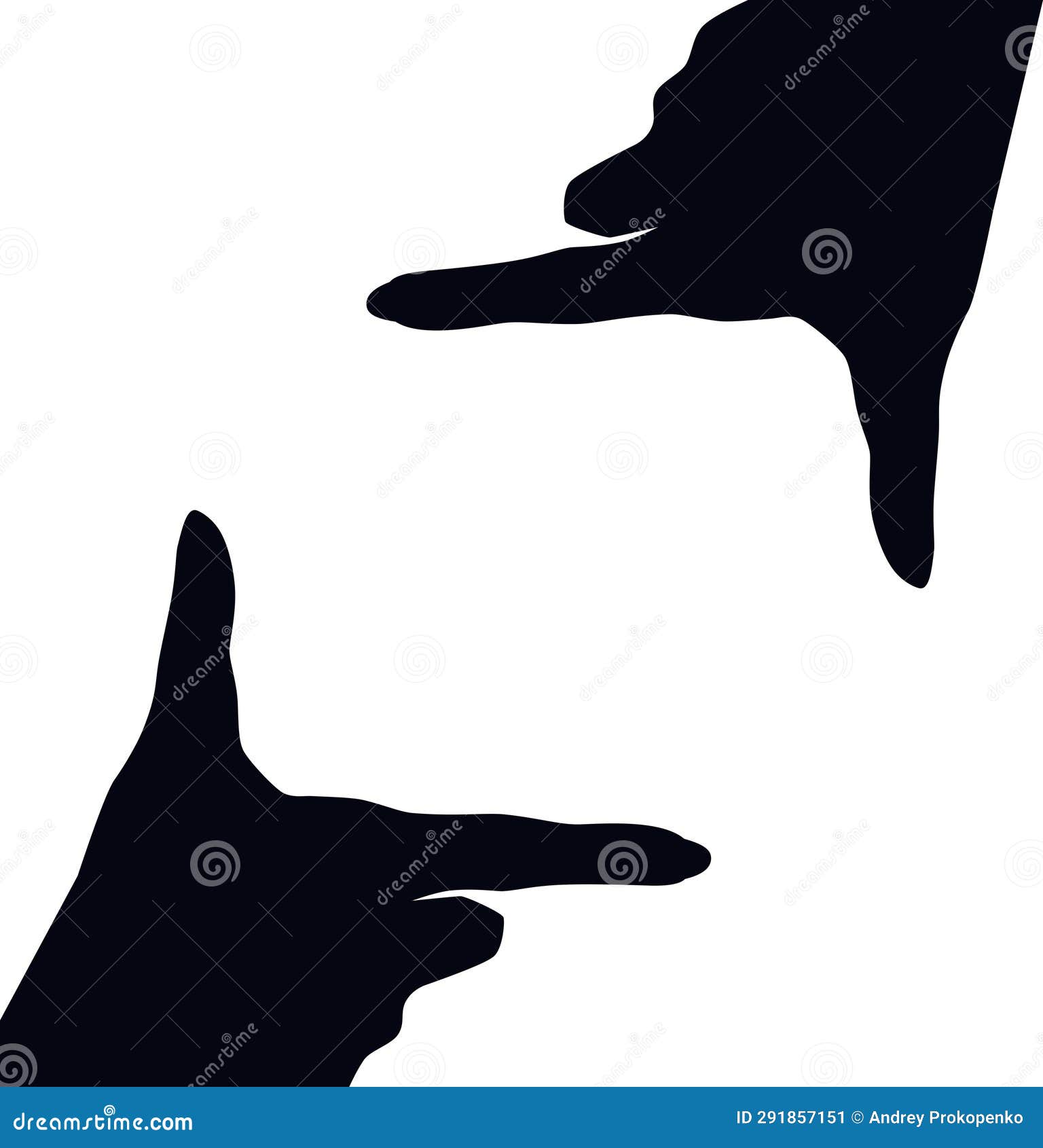 Two Hands Form a Focus Gesture or a Square Frame with Hands Stock ...