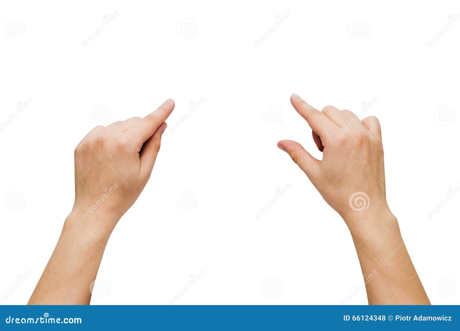 Two Hands Gesture Set Isolated on White Stock Photo - Image of ...