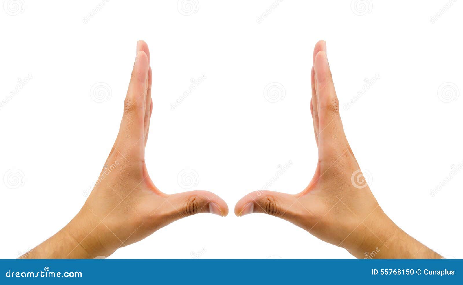 Two Hands Gesturing the Rectangle Stock Photo - Image of finger, idea ...
