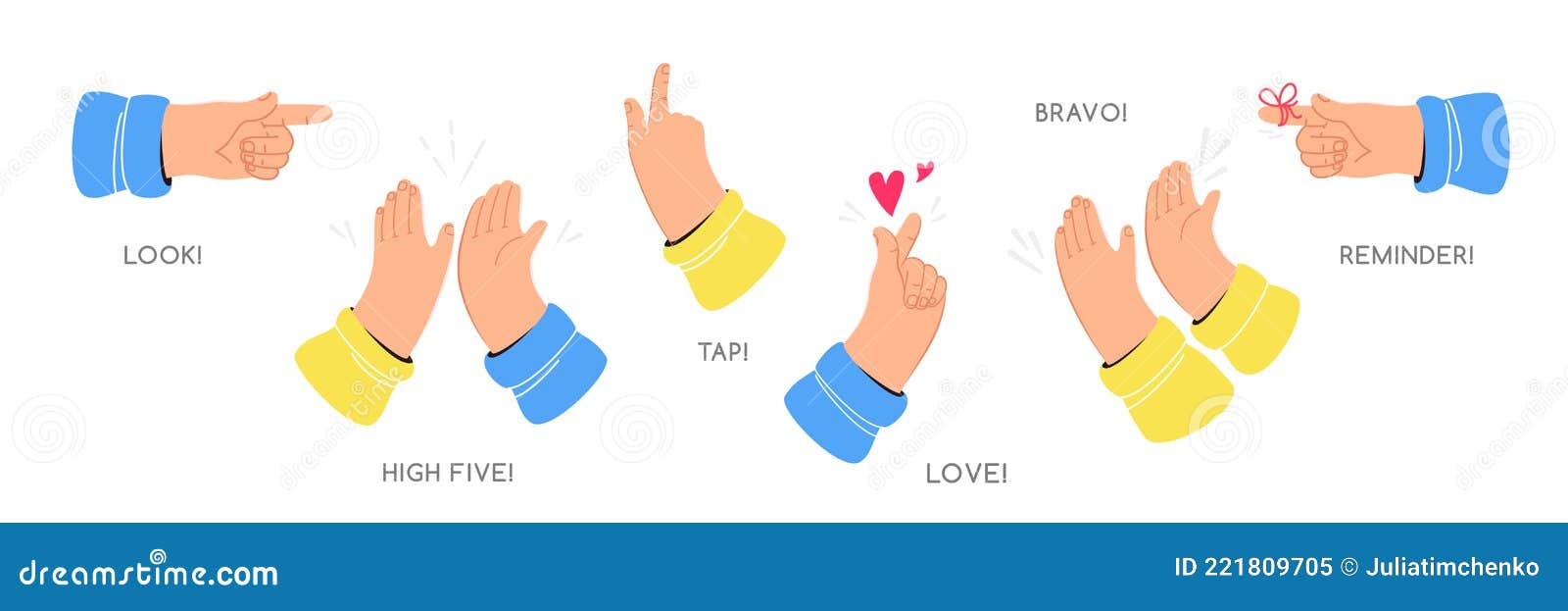Two Hands are Giving a High-five Stock Vector - Illustration of friend ...