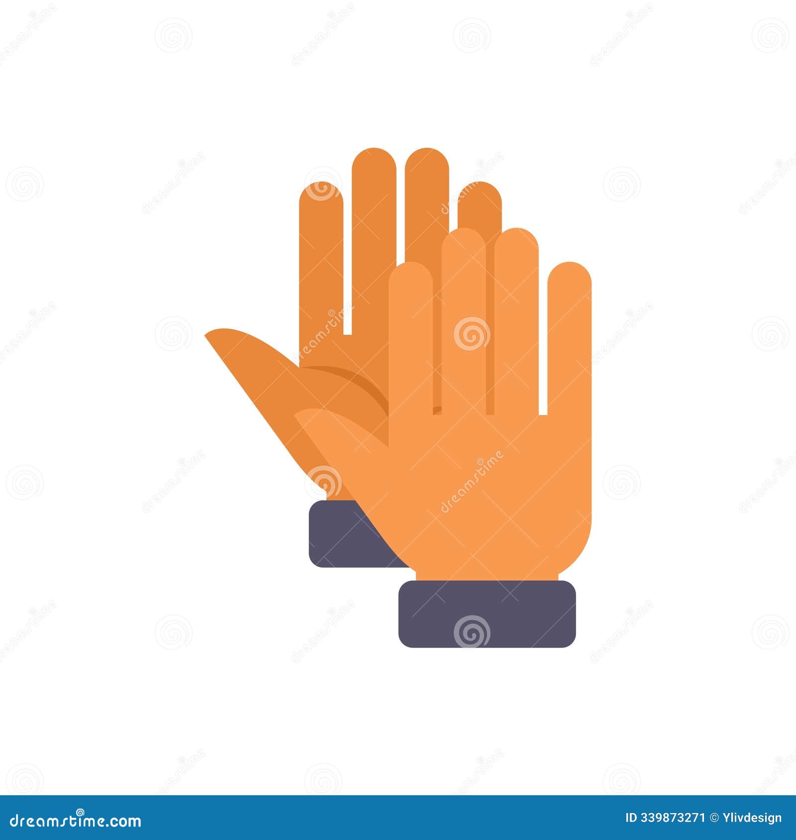 Two Hands Giving High Five To Each Other Stock Illustration ...