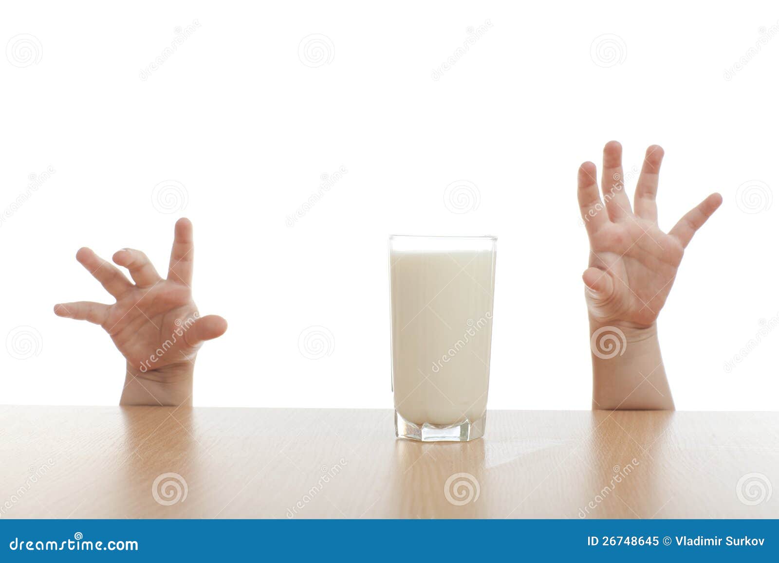 Two Hands and Glass of Milk Stock Image - Image of person, youth: 26748645