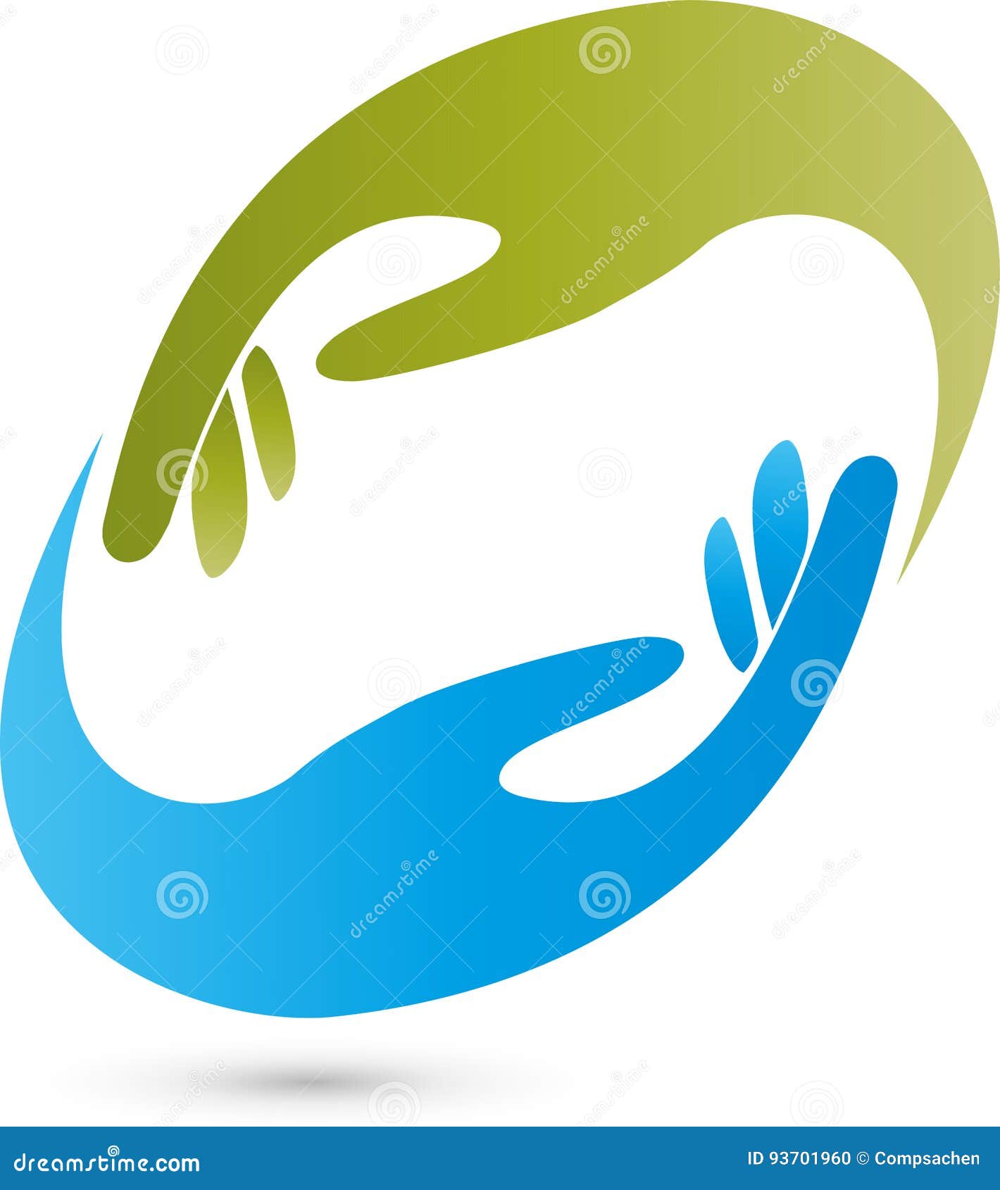 Blue Helper Person Lift 3D Friend Climb Up Royalty-Free Stock ...