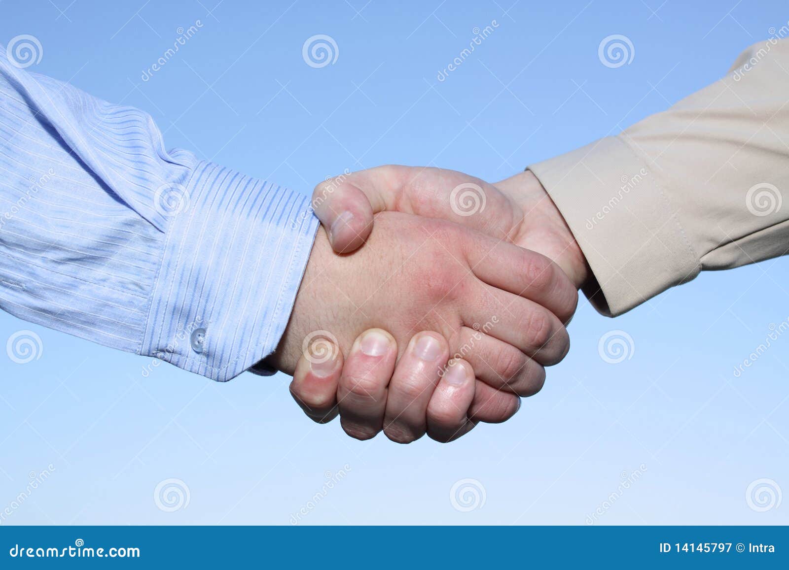 Handshake Isolated On Business Office Background Royalty-Free Stock ...