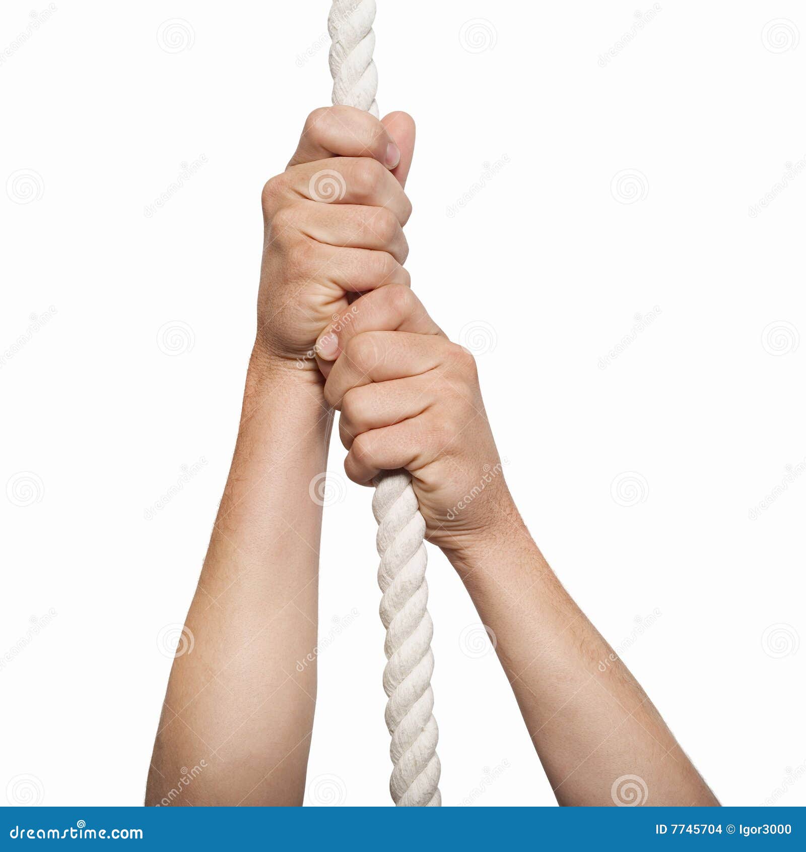 Two hands hold a rope stock photo. Image of metaphor, solve - 7745704