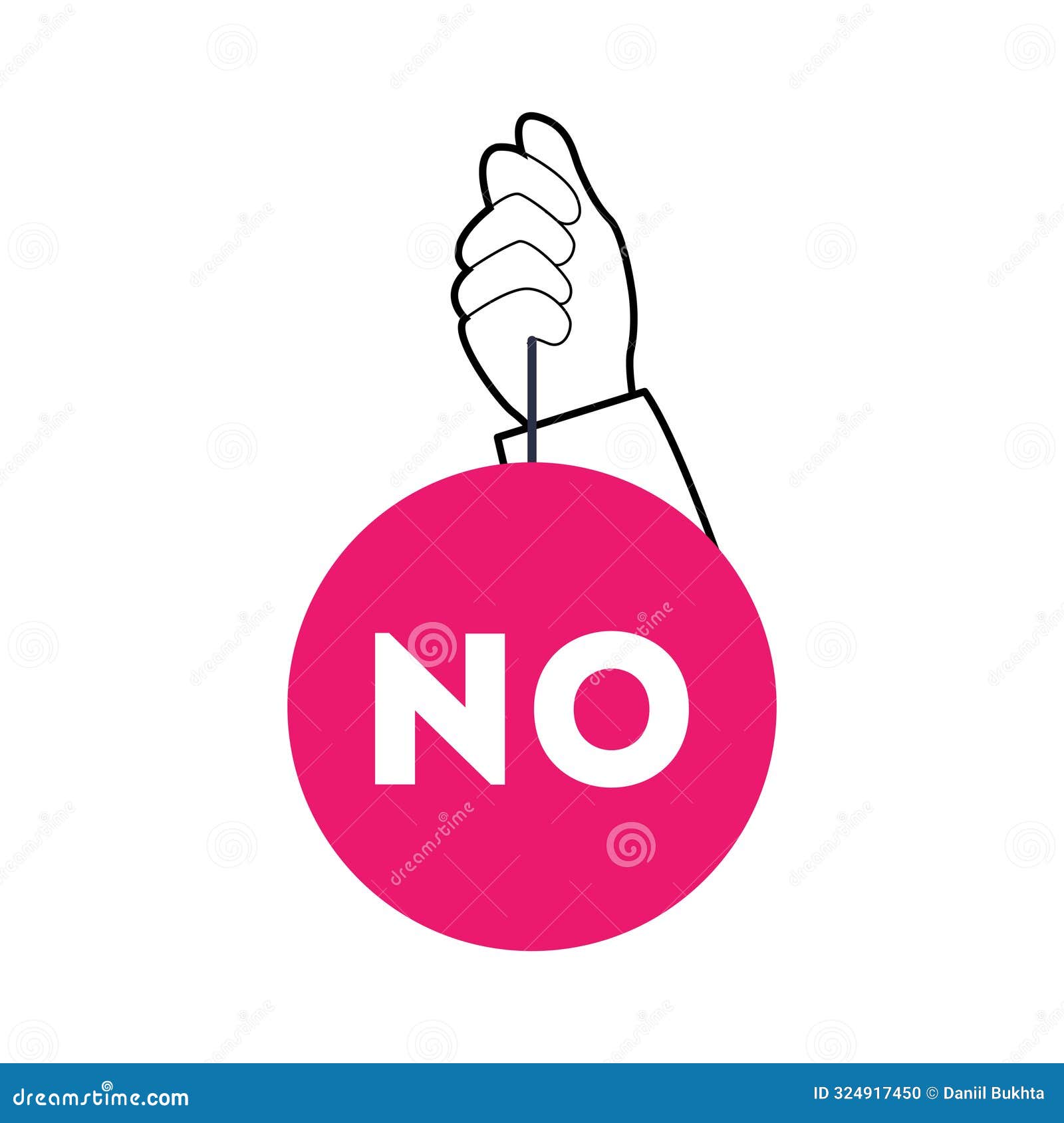 Two Hands Hold Two Yes or No Tables. Make a Choice Yes or No Stock ...