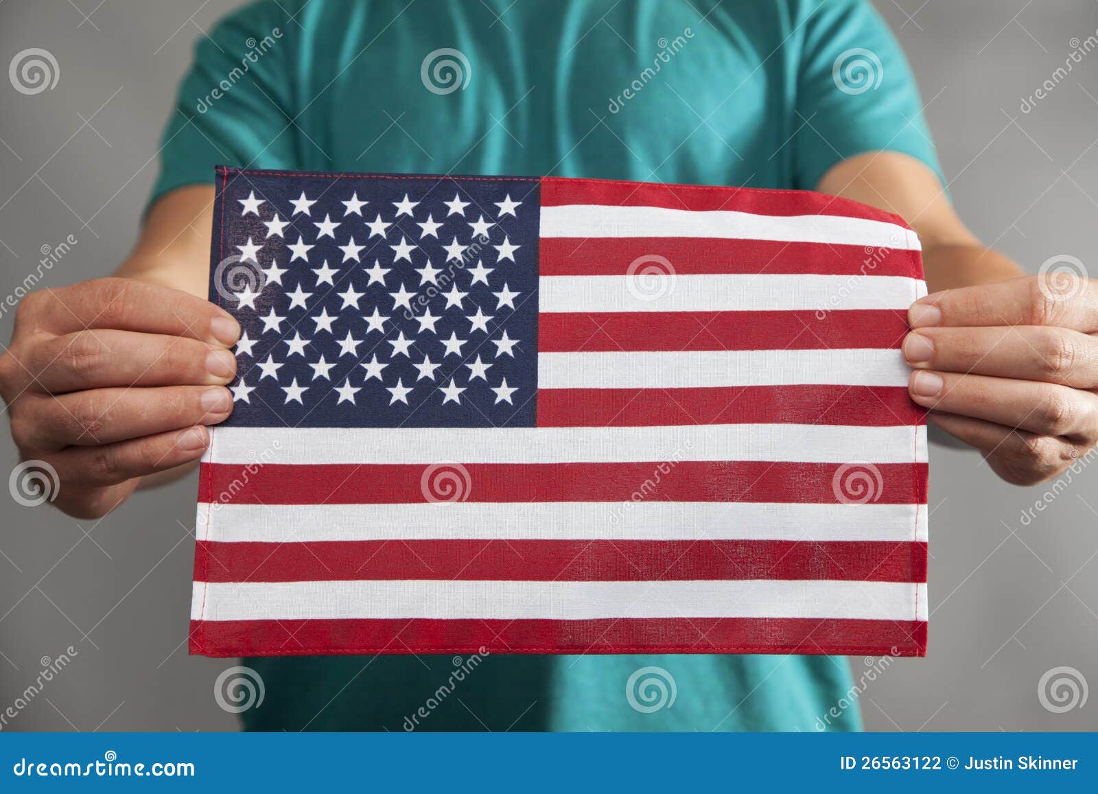Two Hands Holding Flag stock photo. Image of fourth, july - 26563122